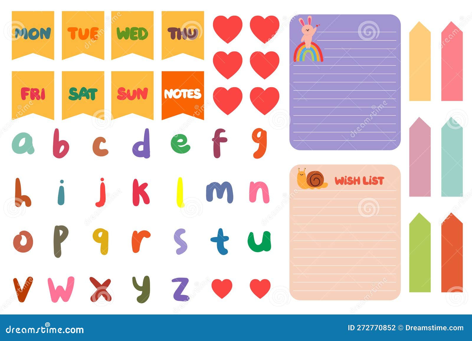 Stickers Of Alphabet - Own Font Cartoon Vector | CartoonDealer.com ...