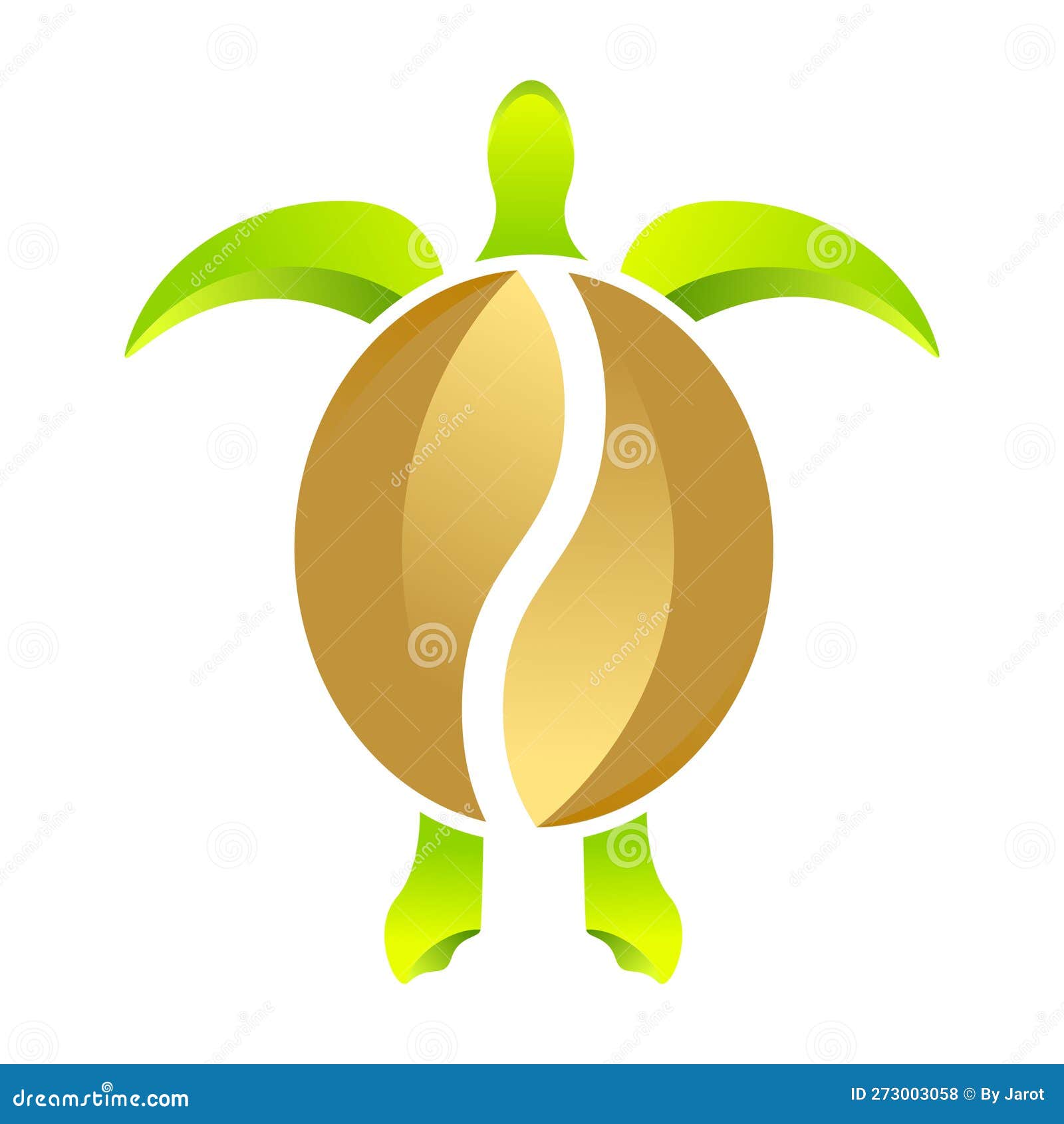 Vector Graphic Design Combination of Turtle and Coffee Logo Stock ...