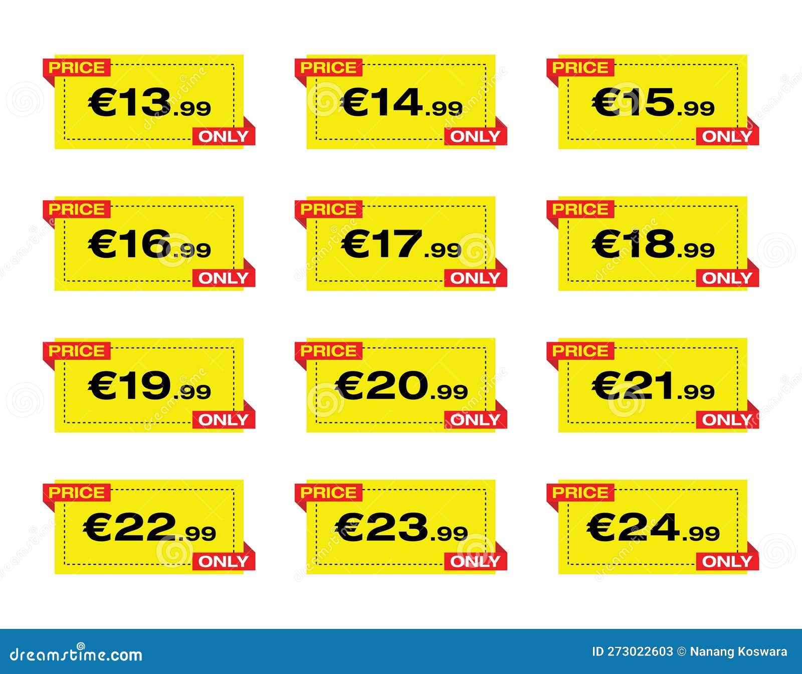 Price €13.99 - €24 stock vector. Illustration of sticker - 273022603