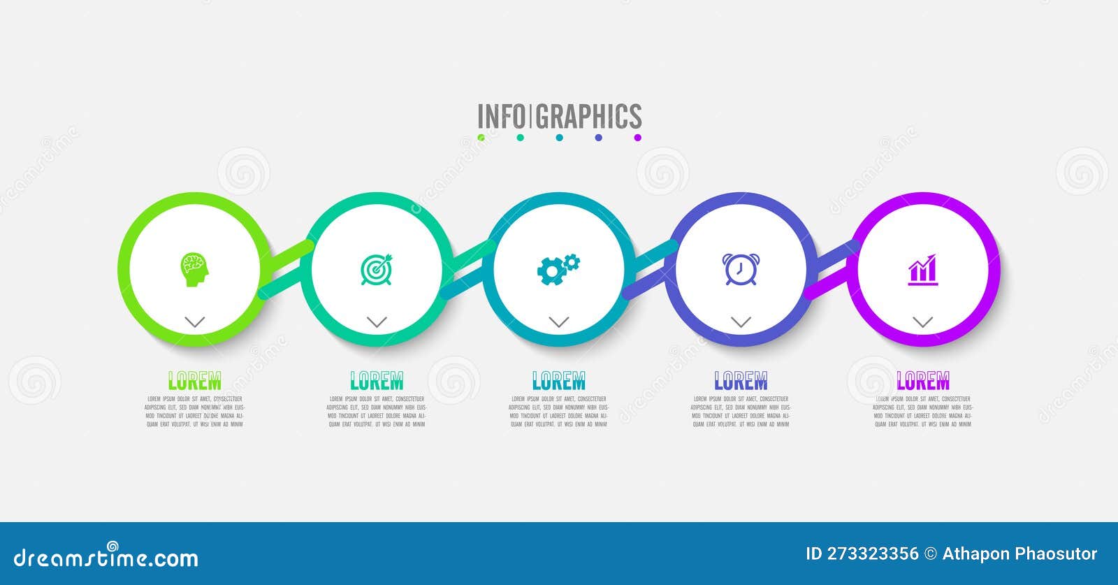 Vector Infographic Business Design Template Stock Vector - Illustration ...