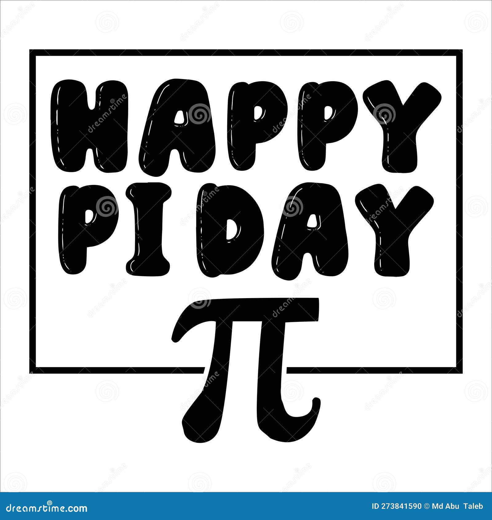 Happy Pi Day, Typography T-shirt Design for Geographers Stock Vector ...
