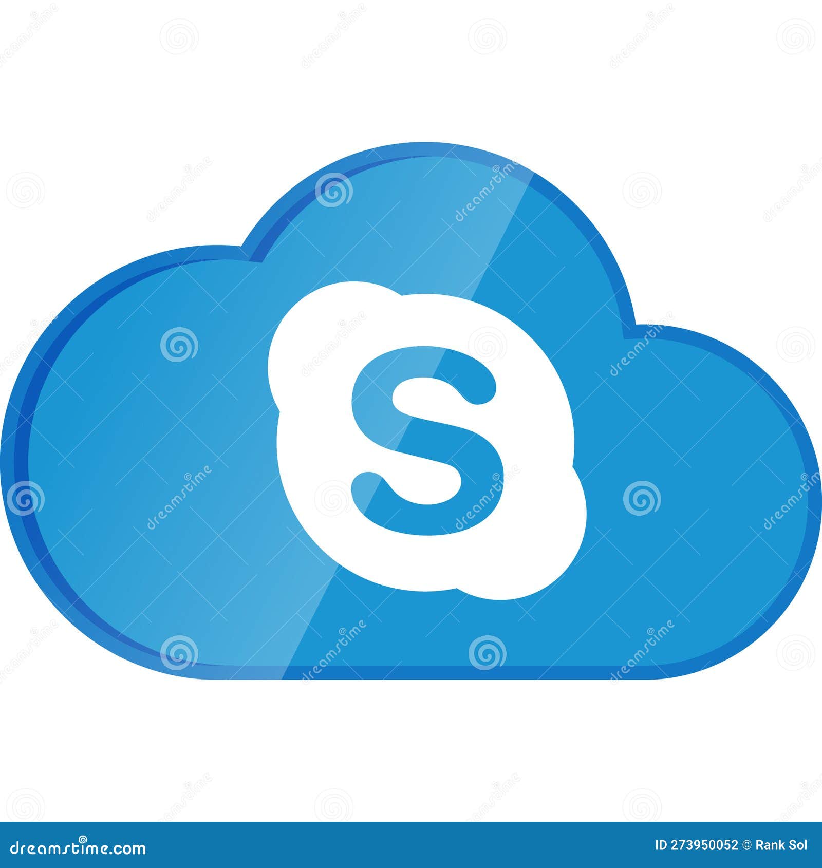 Skype Which Can Easily Edit or Modify Stock Vector - Illustration of ...