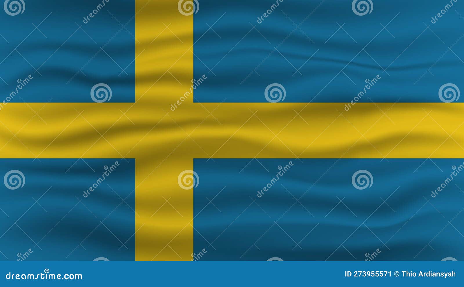 Swedish Flag Wave Vector Design Stock Vector - Illustration of design ...