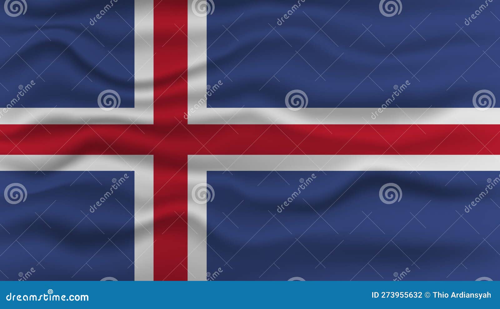 Iceland Flag Wave Vector Design Stock Vector - Illustration of space ...