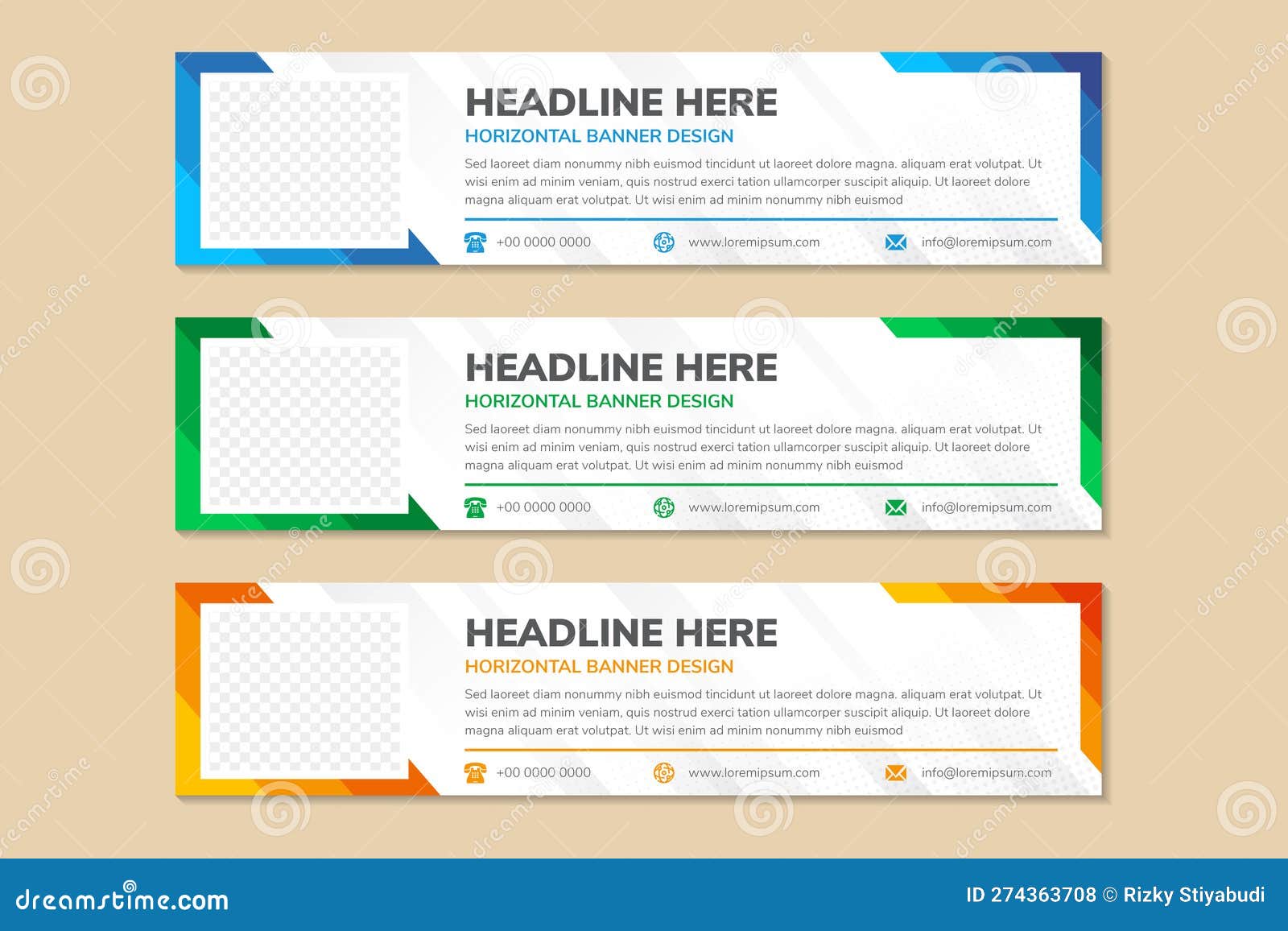 Abstract Banner Template Design Use a Headline is Headline Here. Stock ...