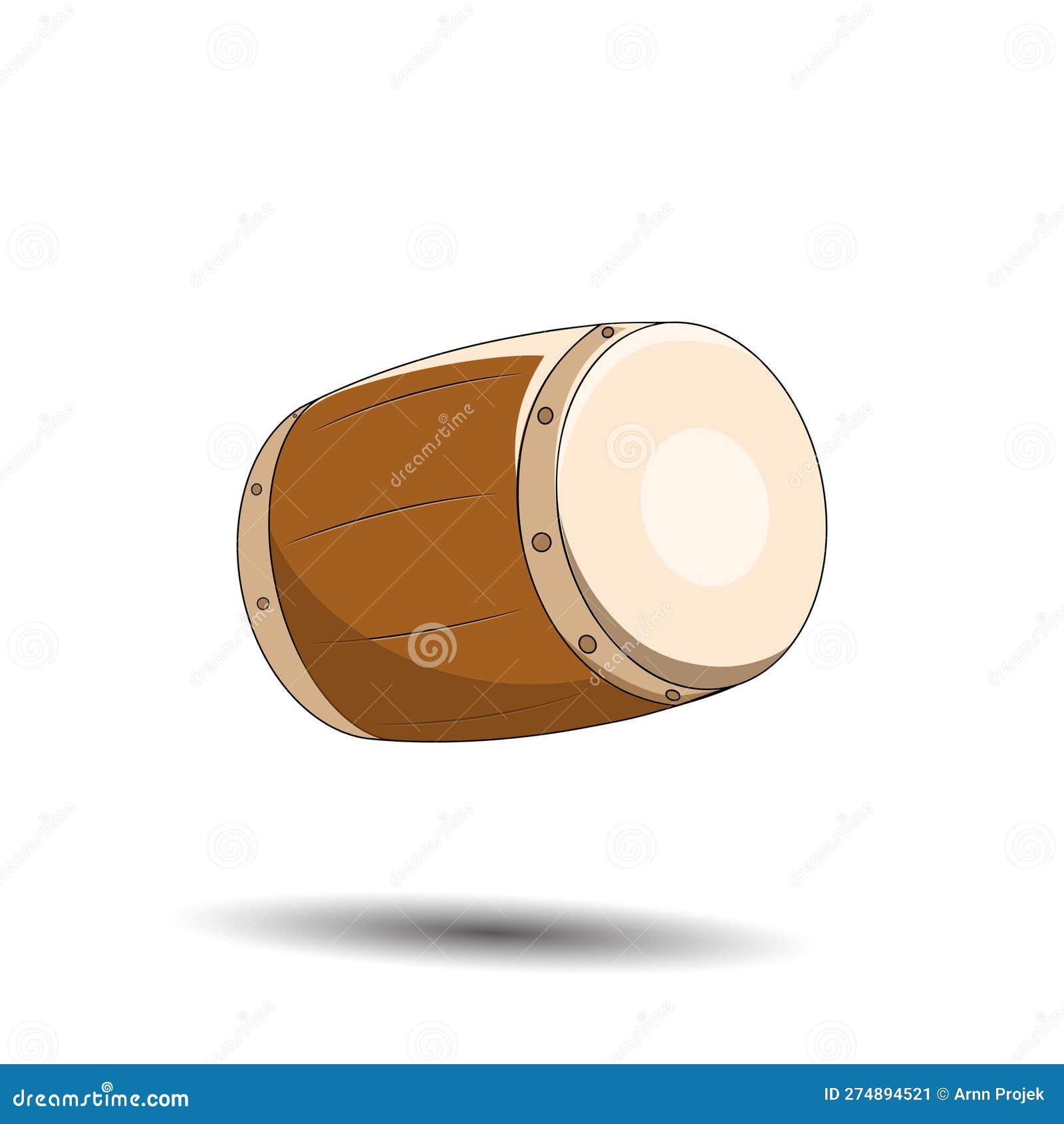 Illustration Vector Graphic of Beduk with Brown Color. Stock Vector ...