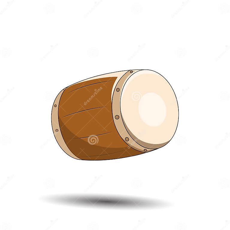 Illustration Vector Graphic of Beduk with Brown Color. Stock Vector ...