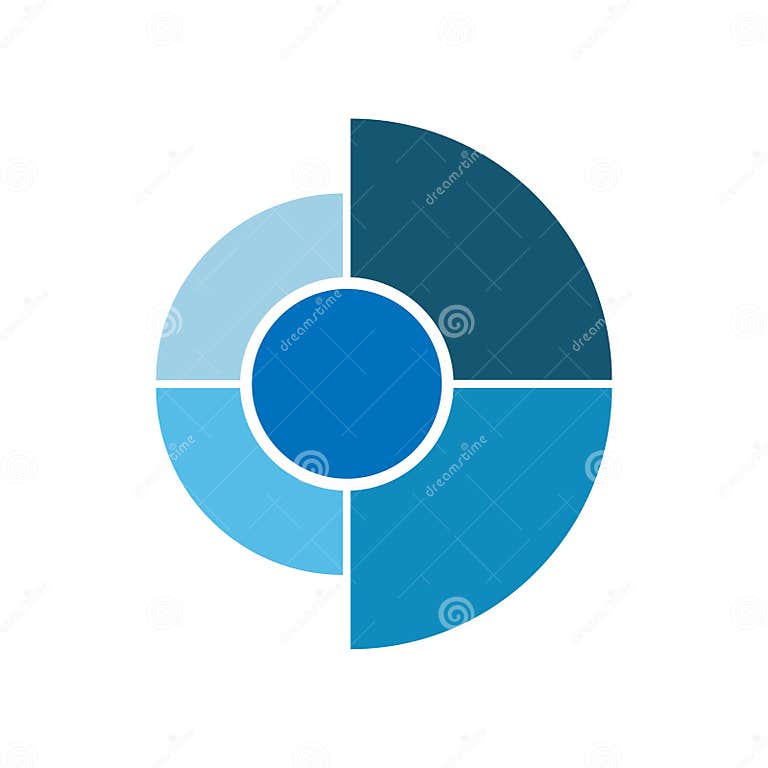 Illustration Vector Graphic of Blue Half Circle Diagram Stock Vector ...