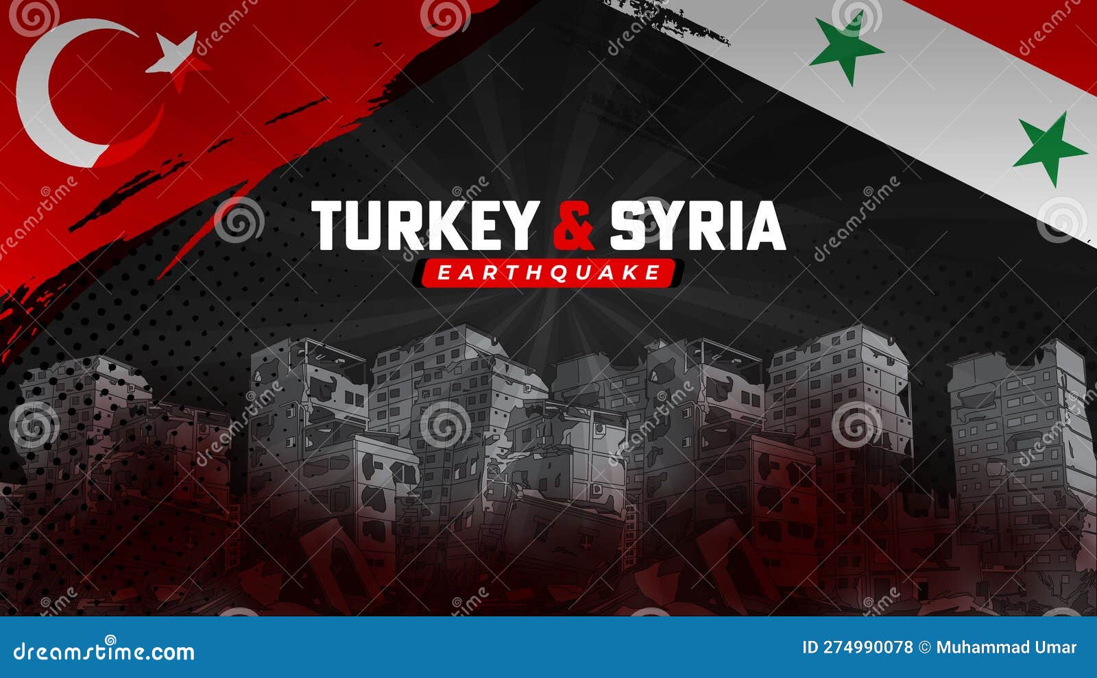 Turkey and Syria Flag - Turkey Earthquake - Syria Earthquake ...