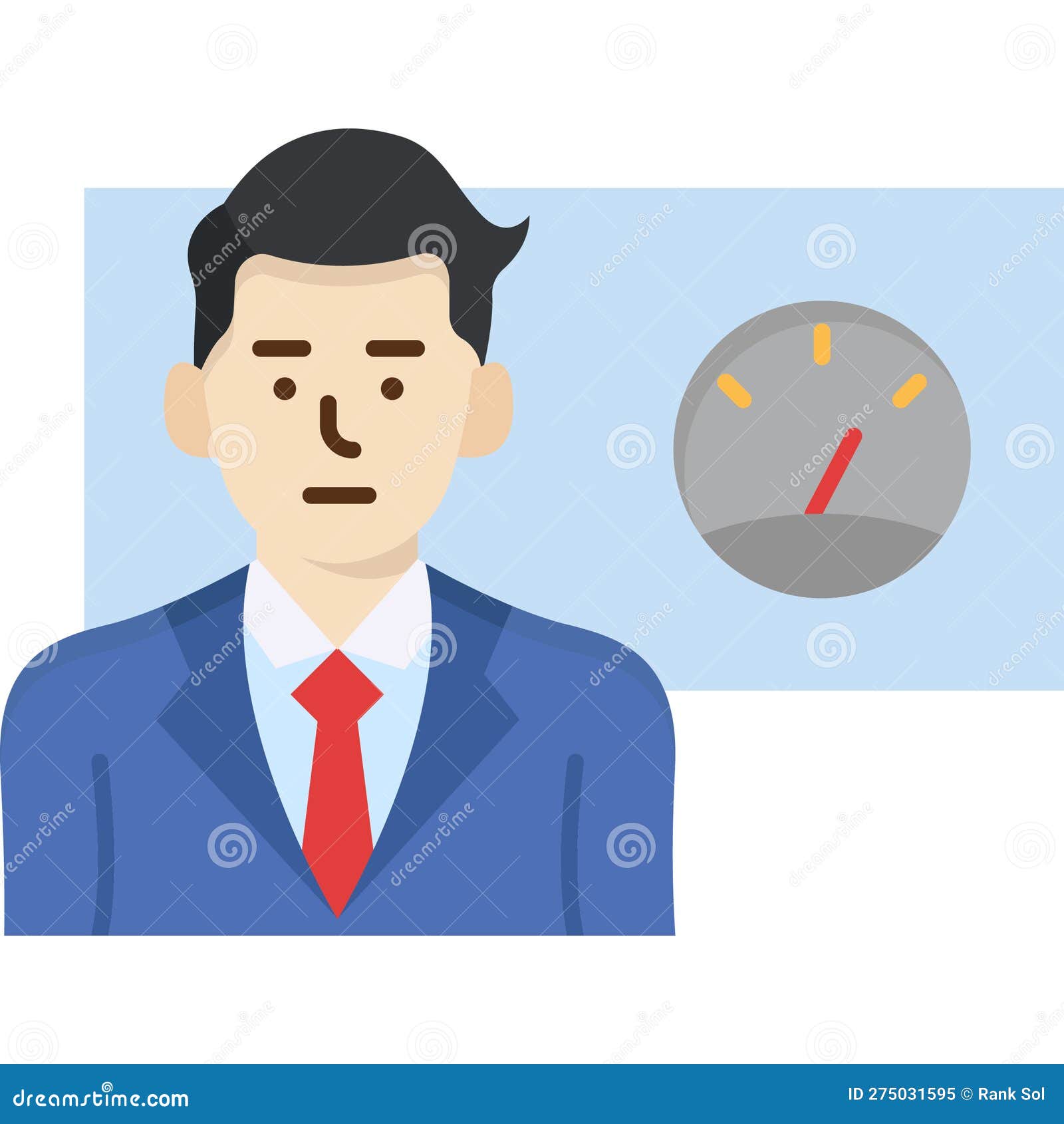 Employee Speed Which Can Easily Edit or Modify Stock Illustration ...