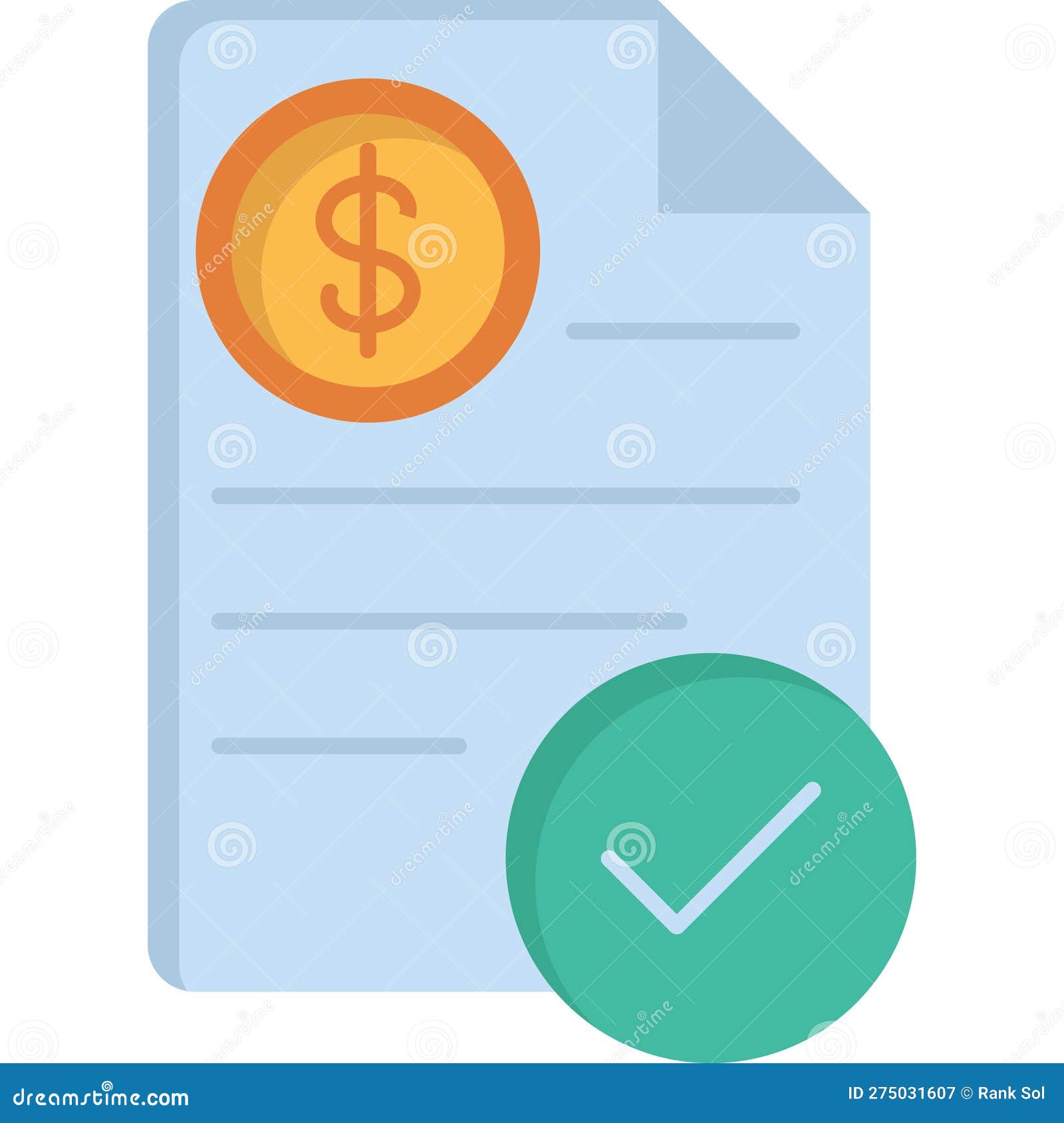 Invoice Which Can Easily Edit or Modify Stock Illustration ...