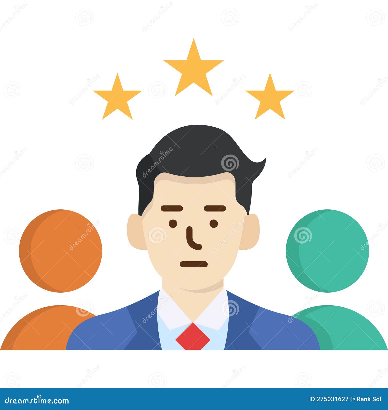 Team Rating Which Can Easily Edit or Modify Stock Illustration ...