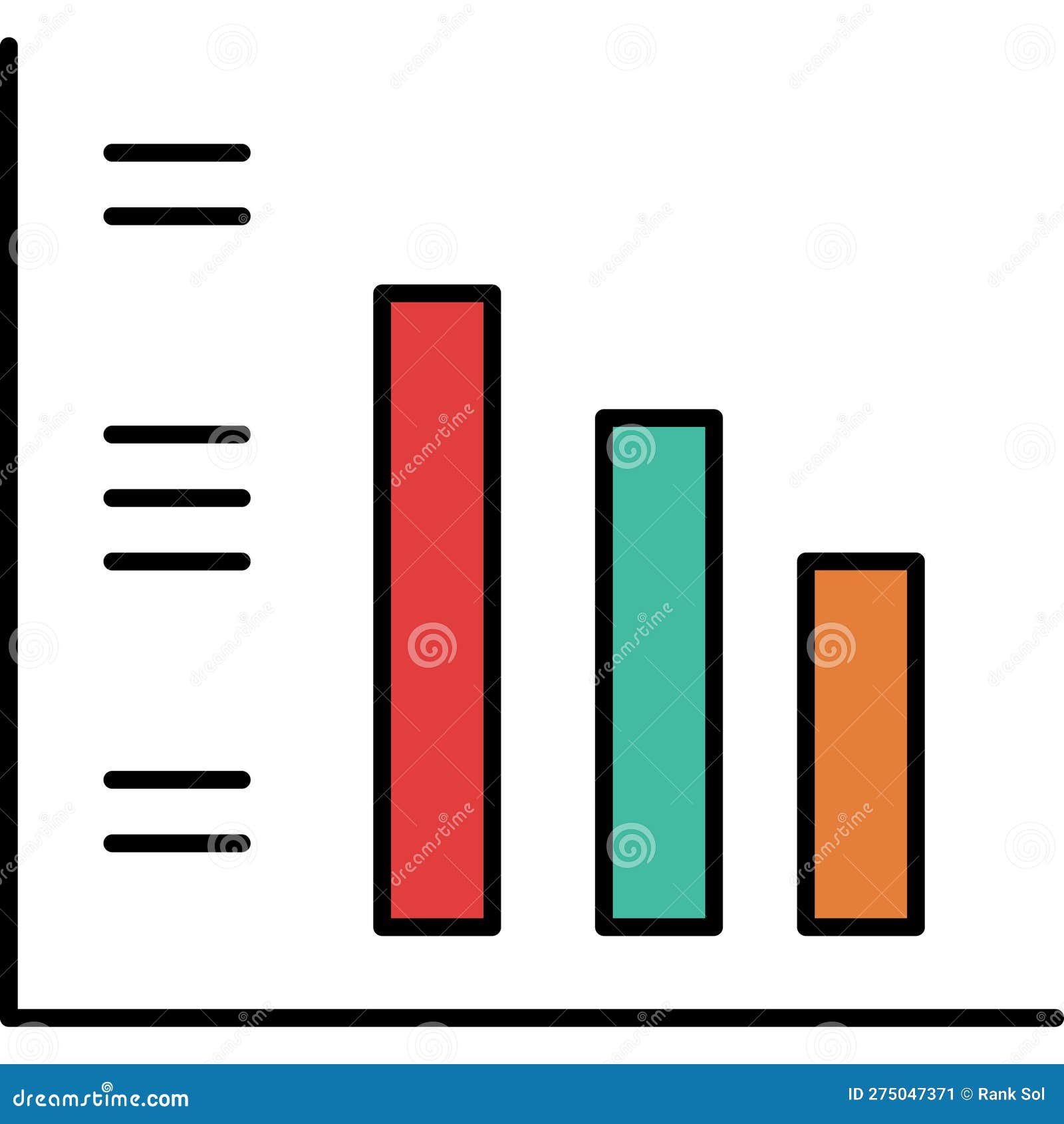 Graph Bar Which Can Easily Edit or Modify Stock Illustration ...