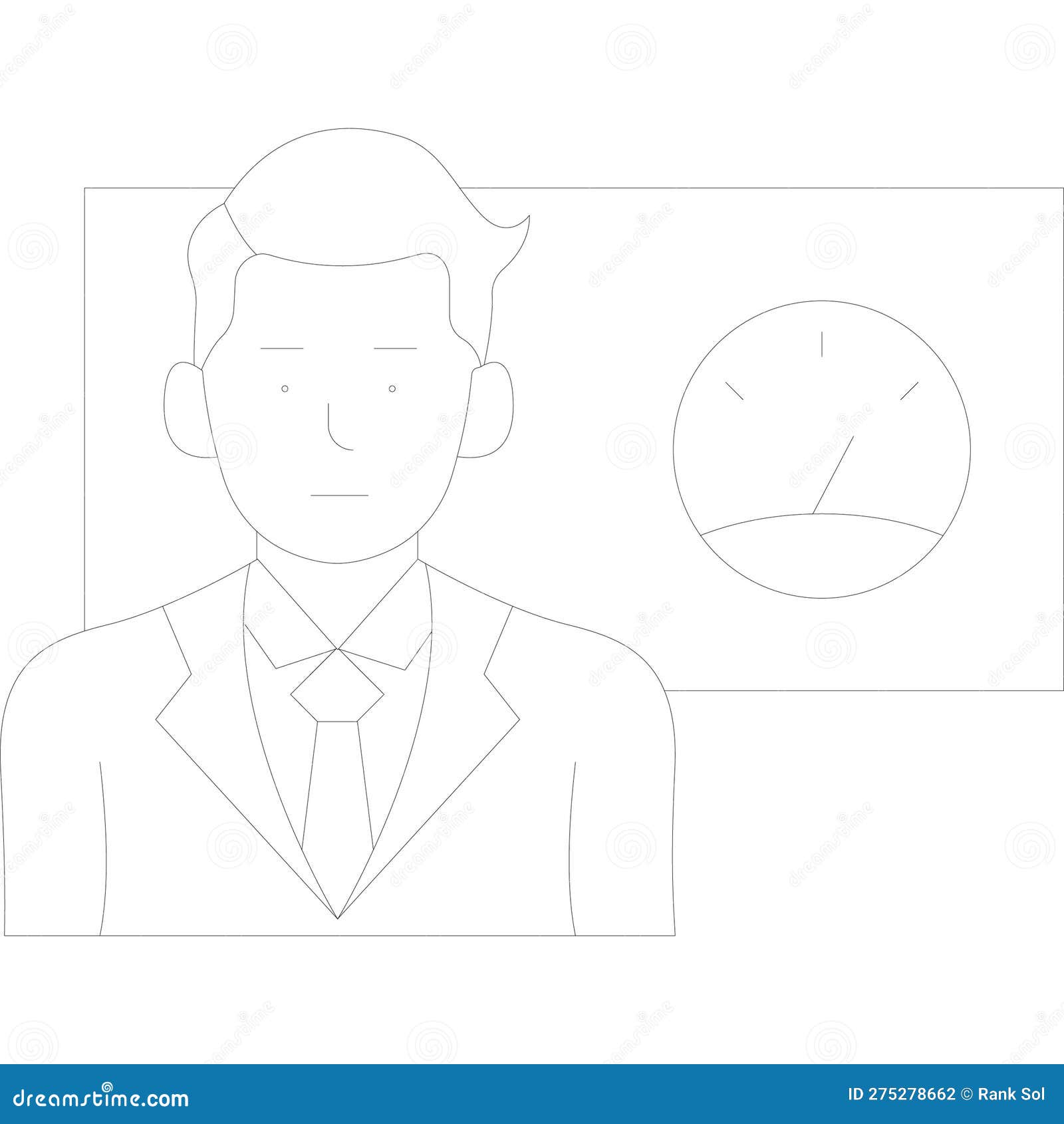Employee Speed Which Can Easily Edit or Modify Stock Illustration ...