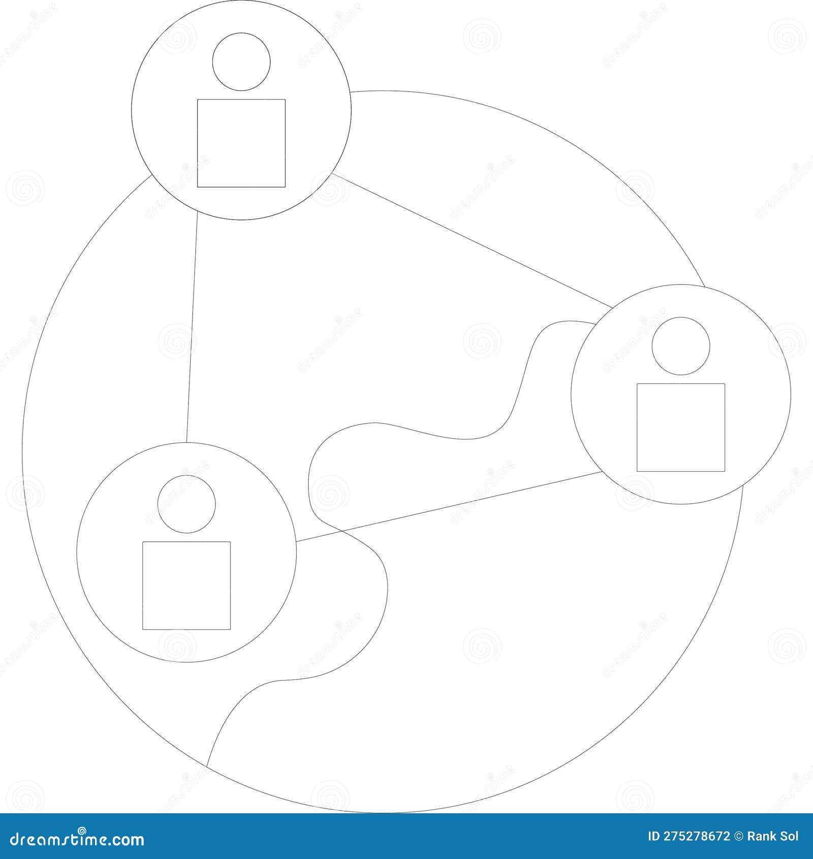 Global Network Which Can Easily Edit or Modify Stock Illustration ...