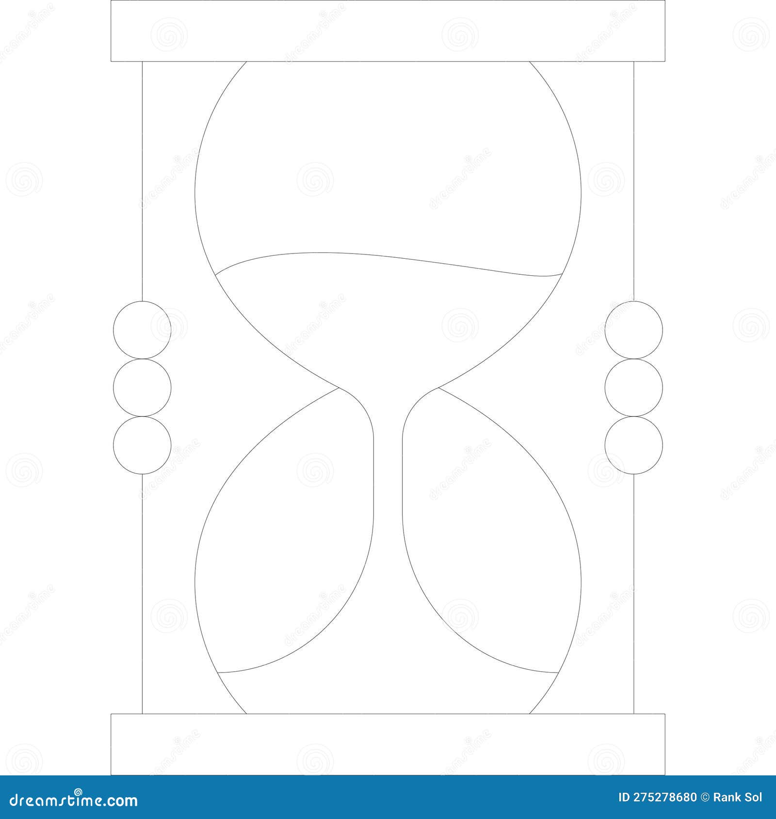 Hourglass Which Can Easily Edit or Modify Stock Illustration ...