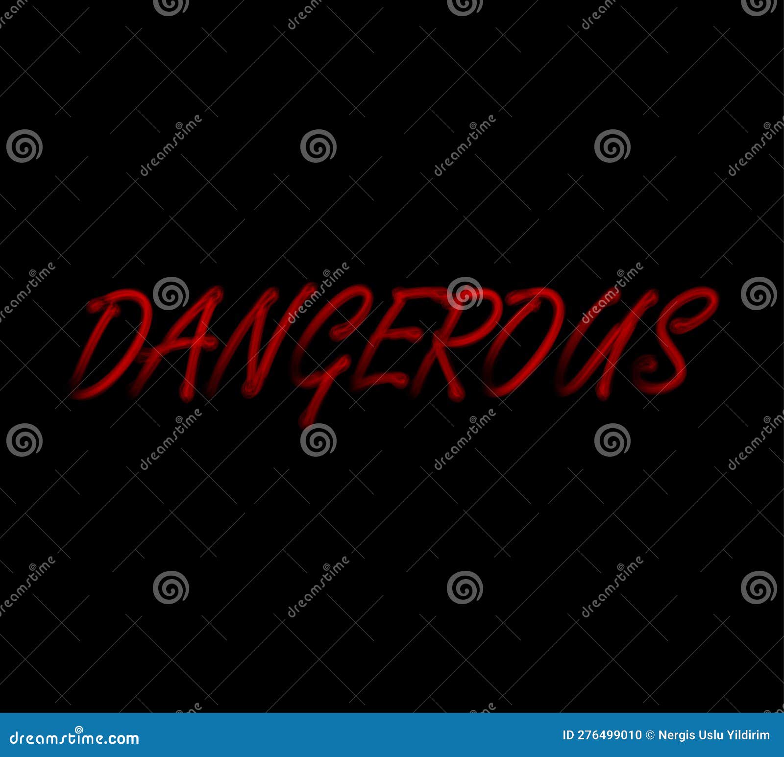 Blurred red dangerous text stock vector. Illustration of banner - 276499010