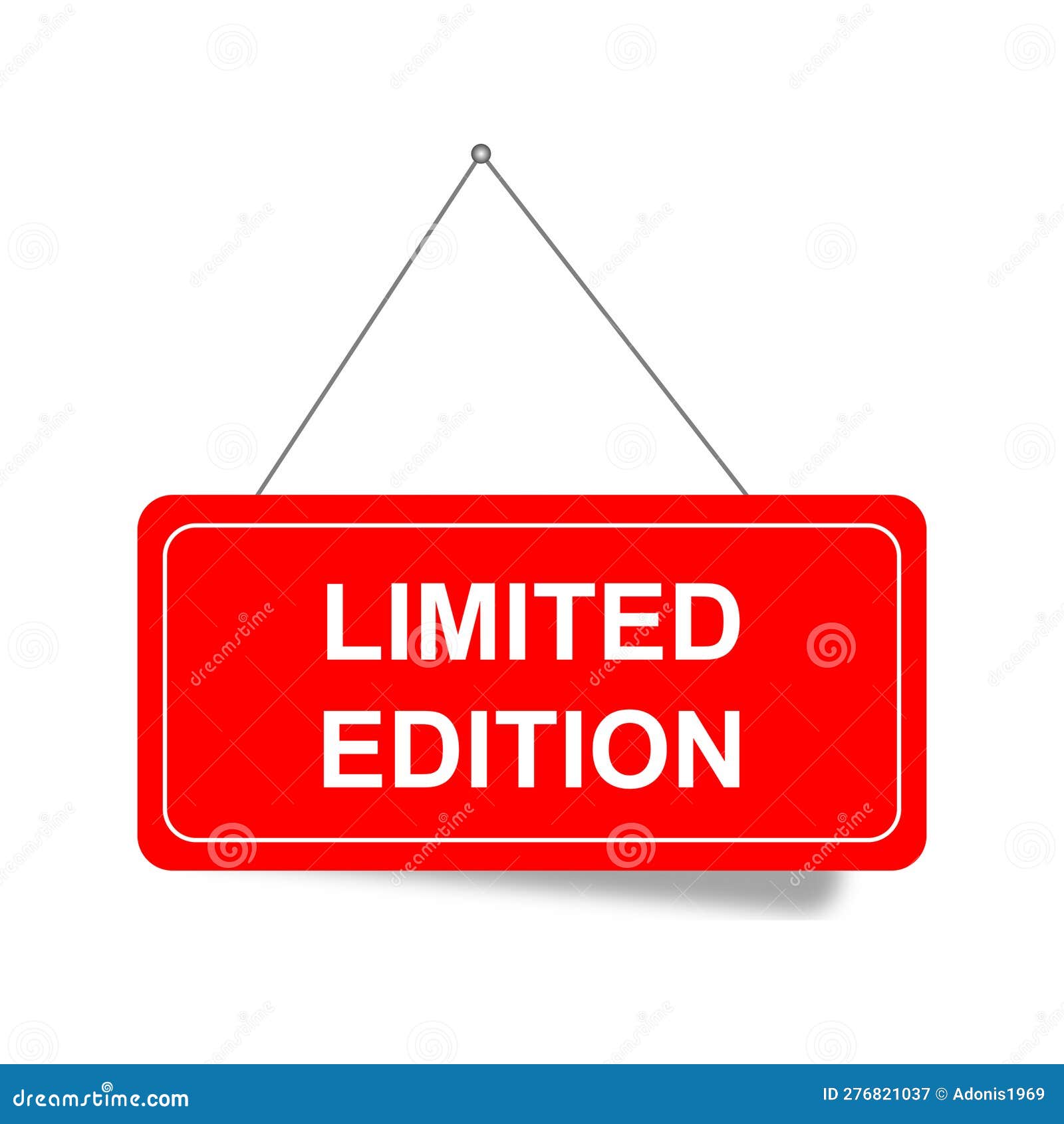 Limited Edition Sign on White Stock Illustration - Illustration of ...