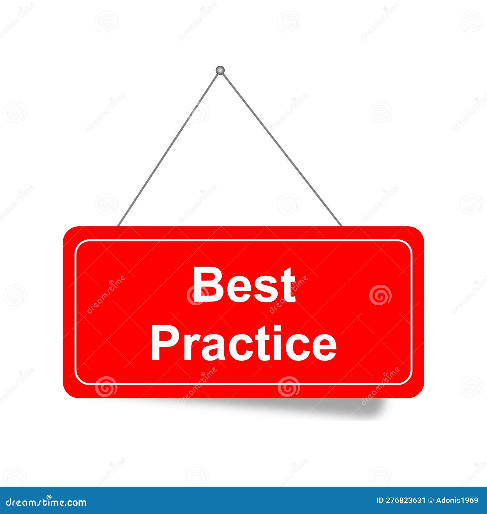 Best Practice Sign on White Stock Illustration - Illustration of basic ...