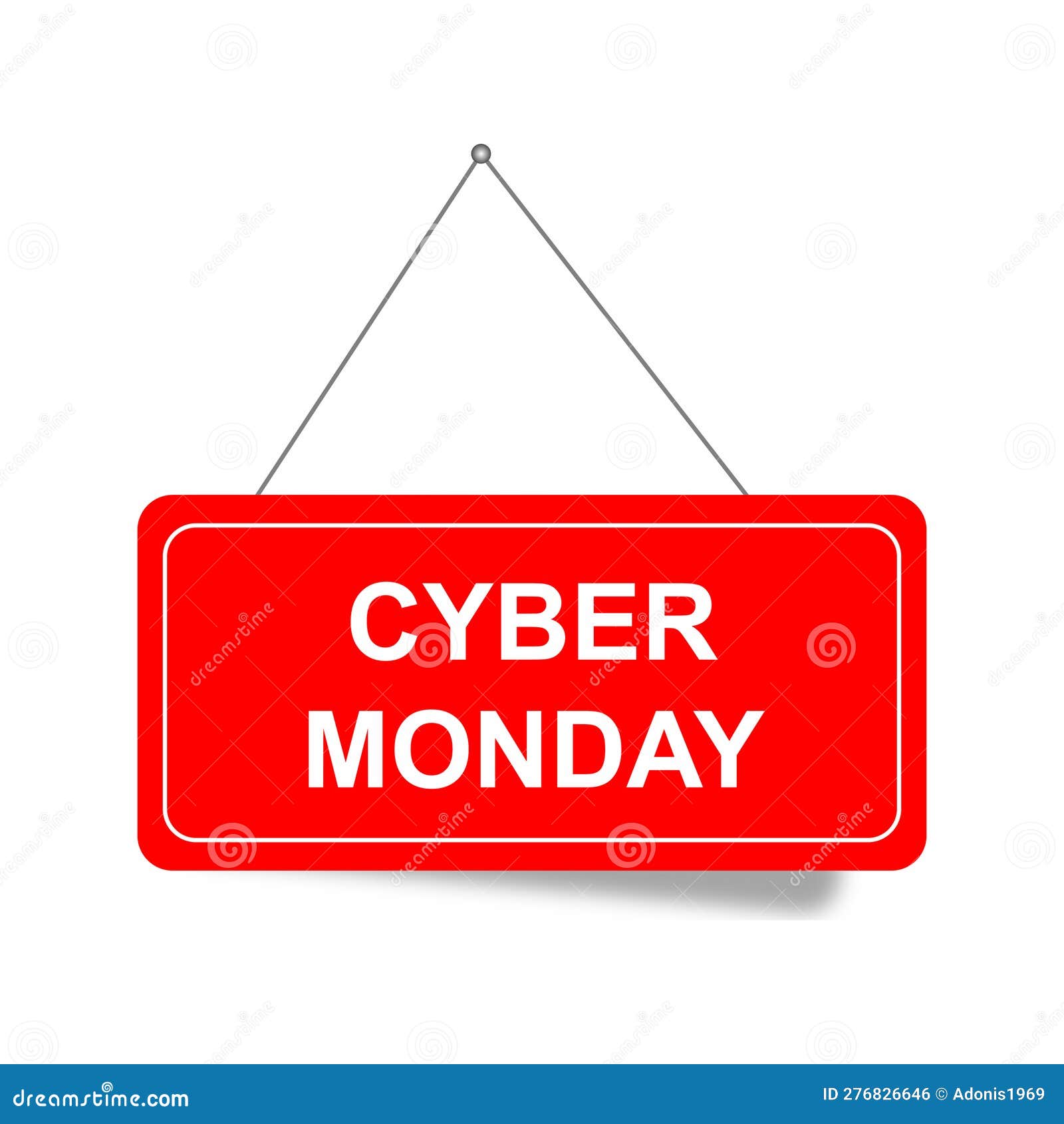 Cyber monday sign on white stock illustration. Illustration of bright ...