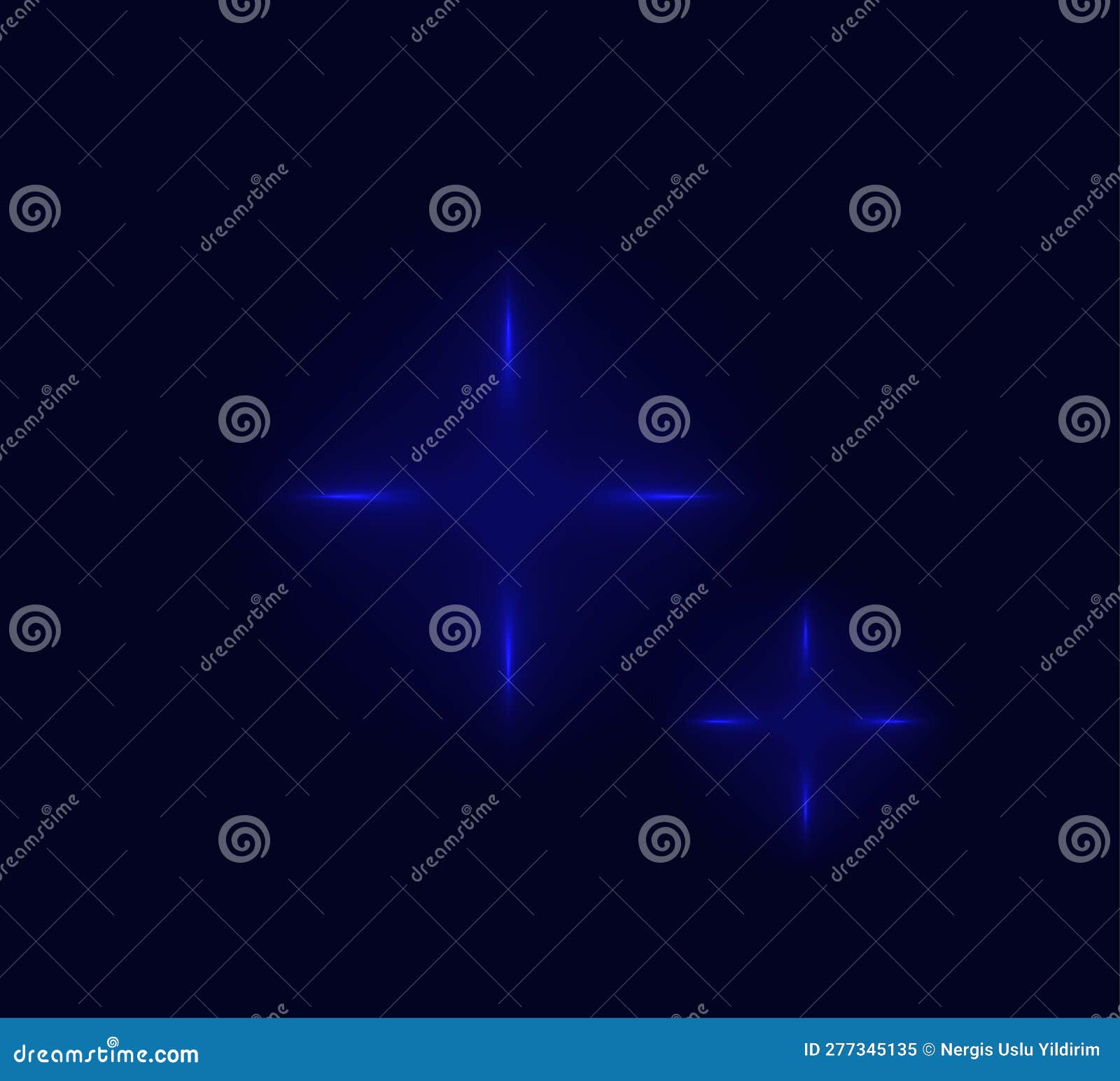 Two Glowing Blurry Blue Stars Stock Vector - Illustration of color ...