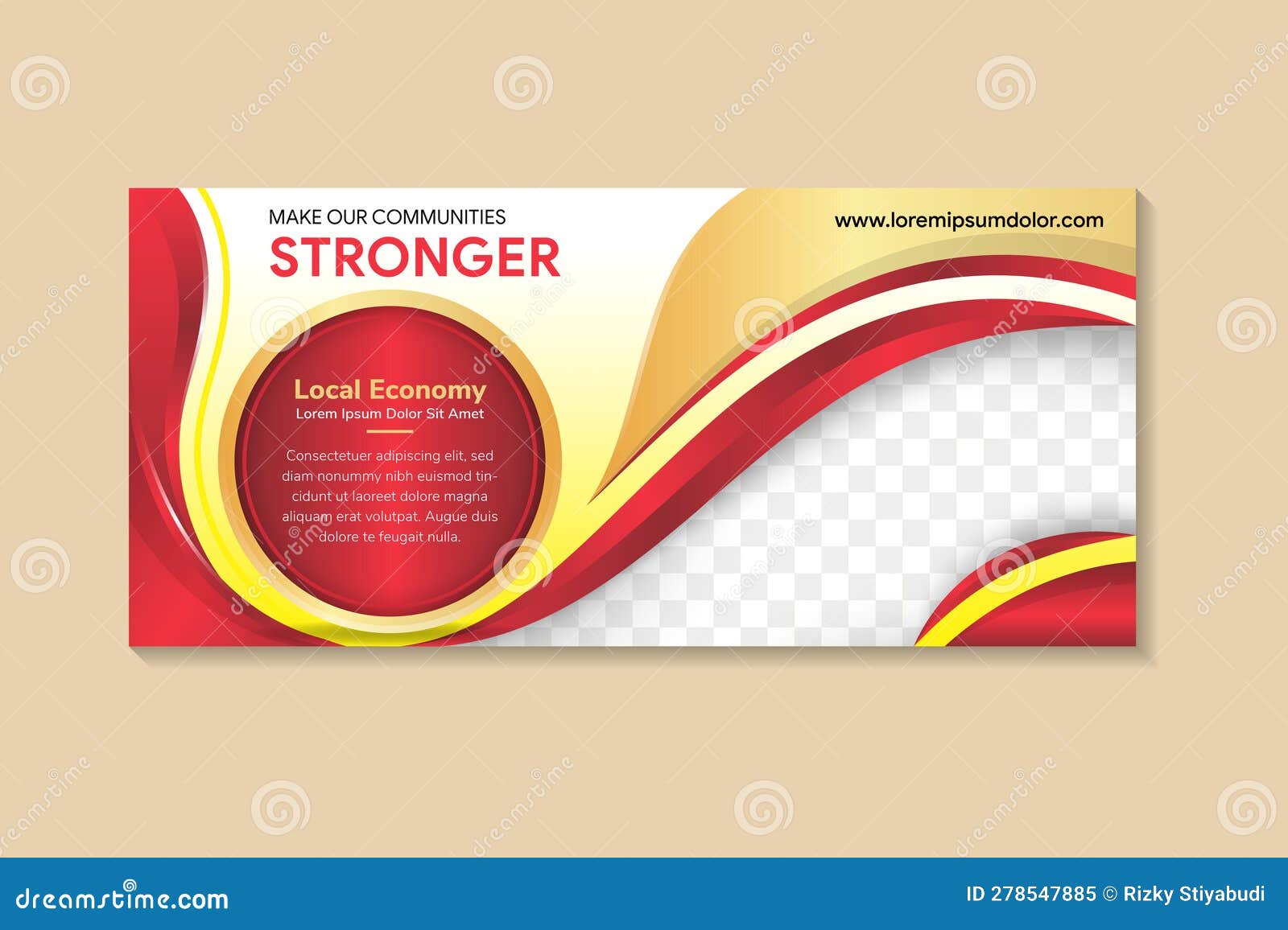 A Healthy Community, Support for the Local Economy Horizontal Banner ...