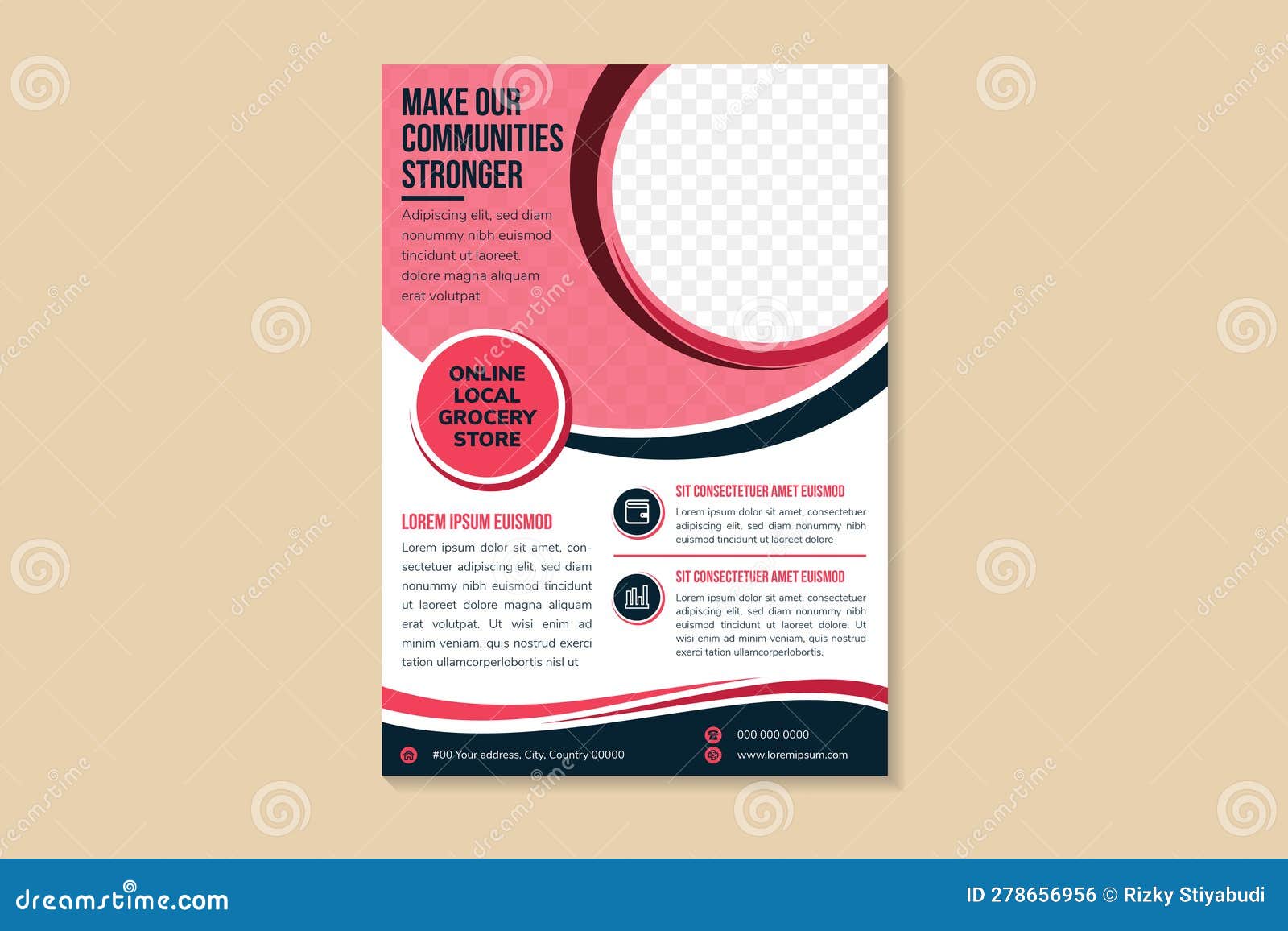 Our Communities Stronger Flyer Poster Pamphlet Brochure Cover Template ...