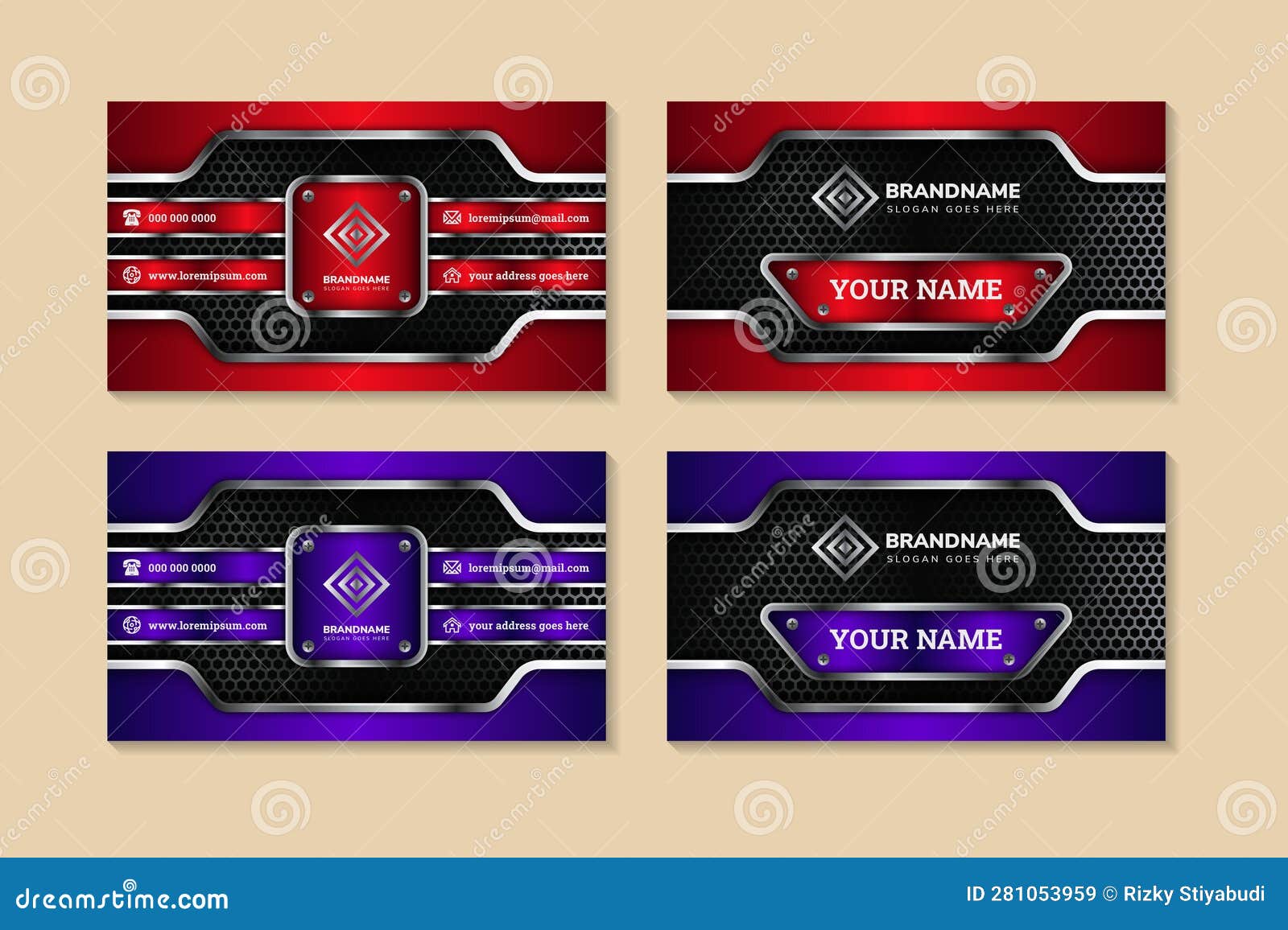 Collection of Black Luxury Vip Business Card Design Template Stock ...