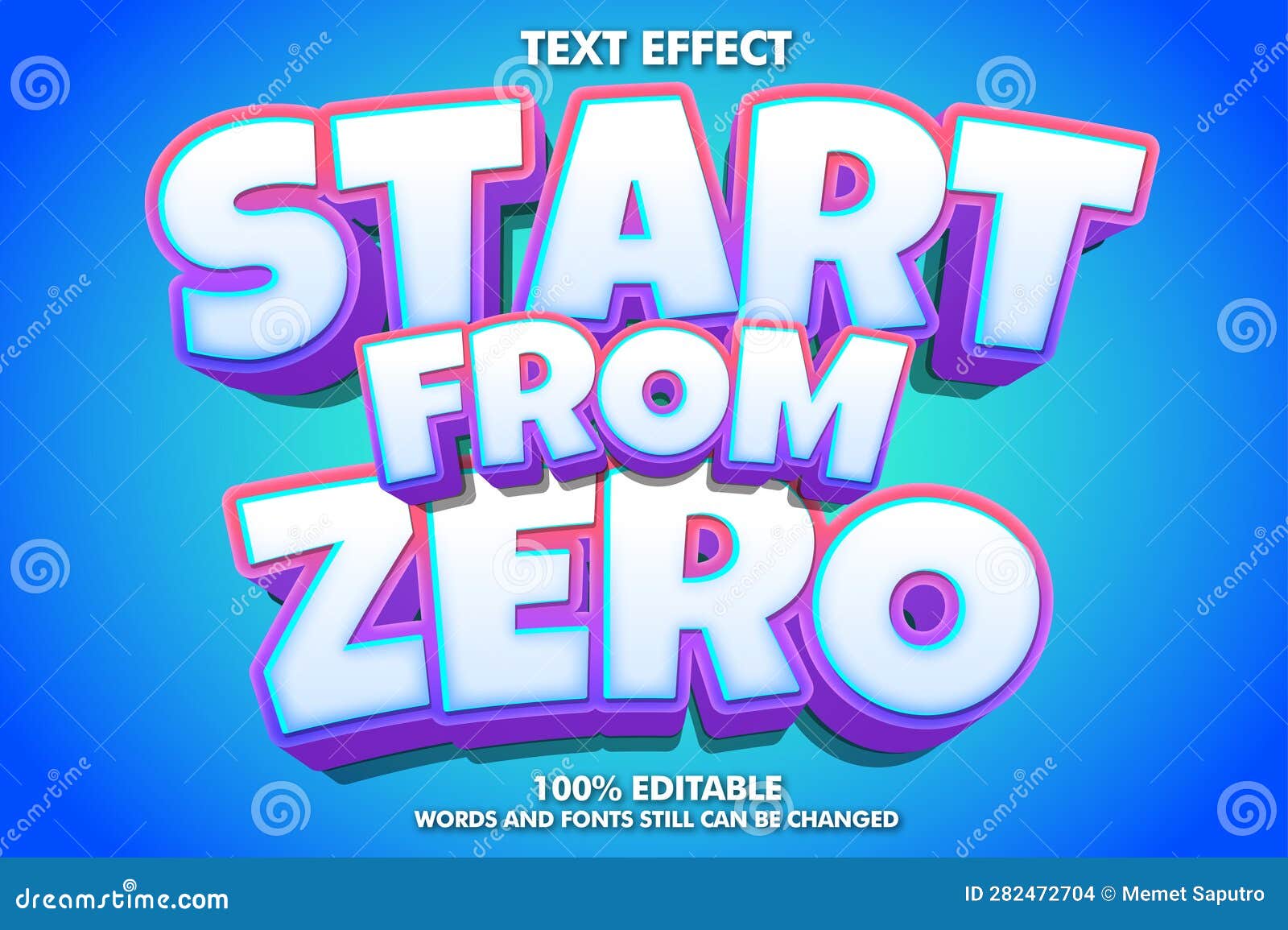 Editable Cartoon Text Effect for Adobe Illustrator Stock Illustration ...