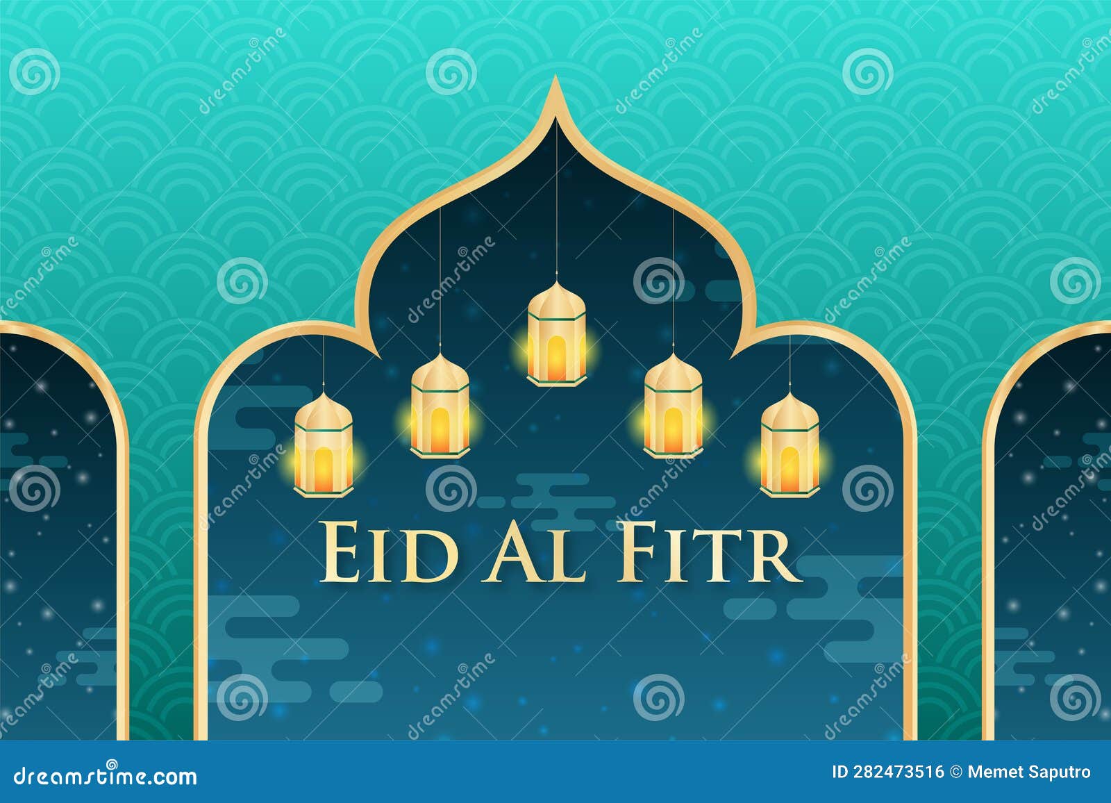 Simple Ramadan Background Design Stock Illustration - Illustration of ...