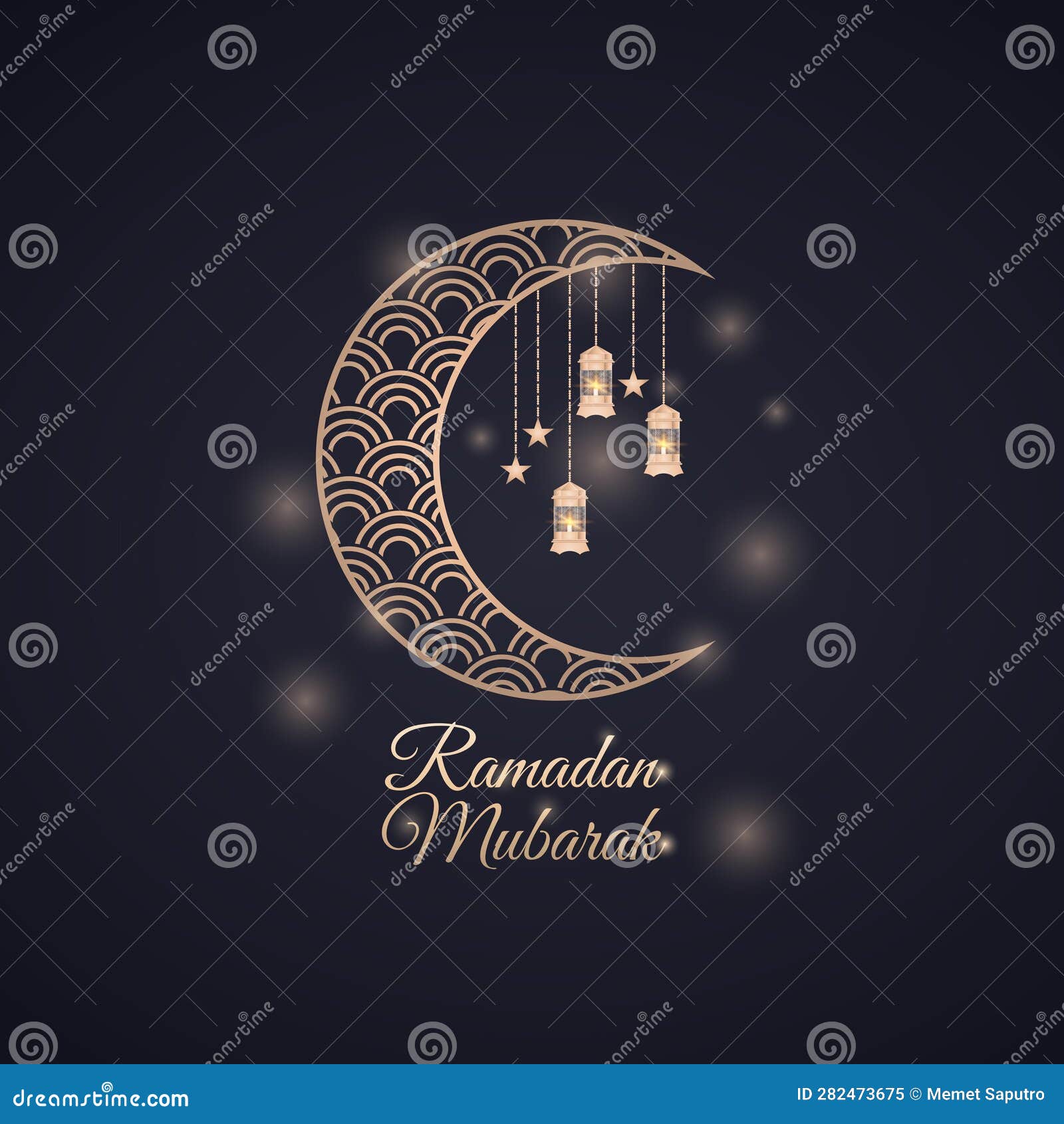 Simple Ramadan Background Design Stock Illustration - Illustration of ...