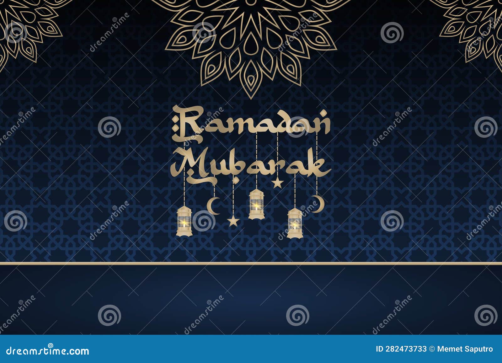 Simple Ramadan Background Design Stock Illustration - Illustration of ...