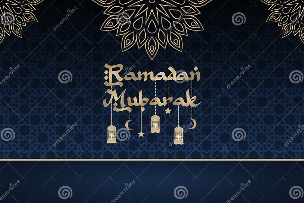 Simple Ramadan Background Design Stock Illustration - Illustration of ...