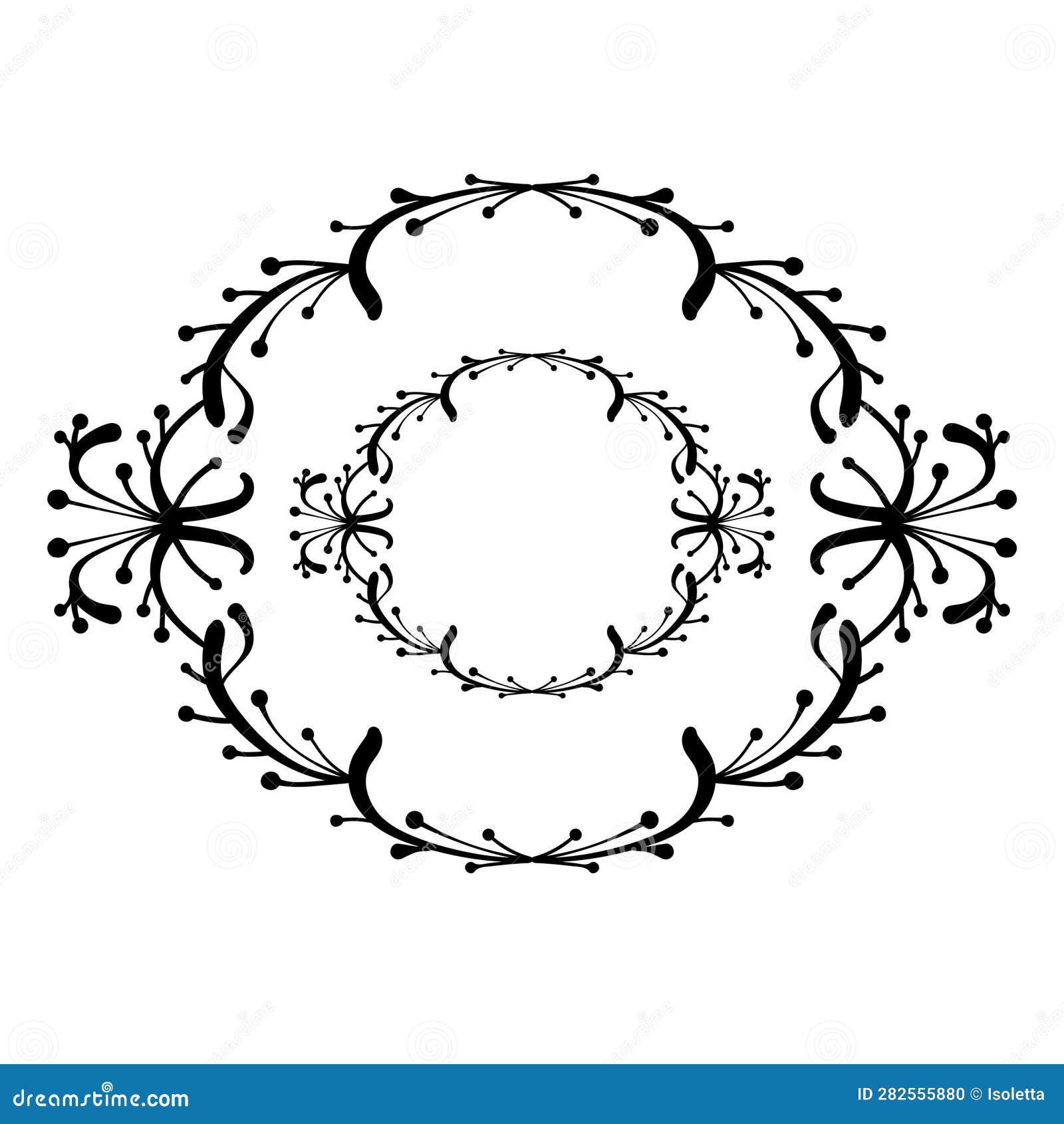 Ornamental Graphic Design Element. Vector Illustration Stock Vector ...
