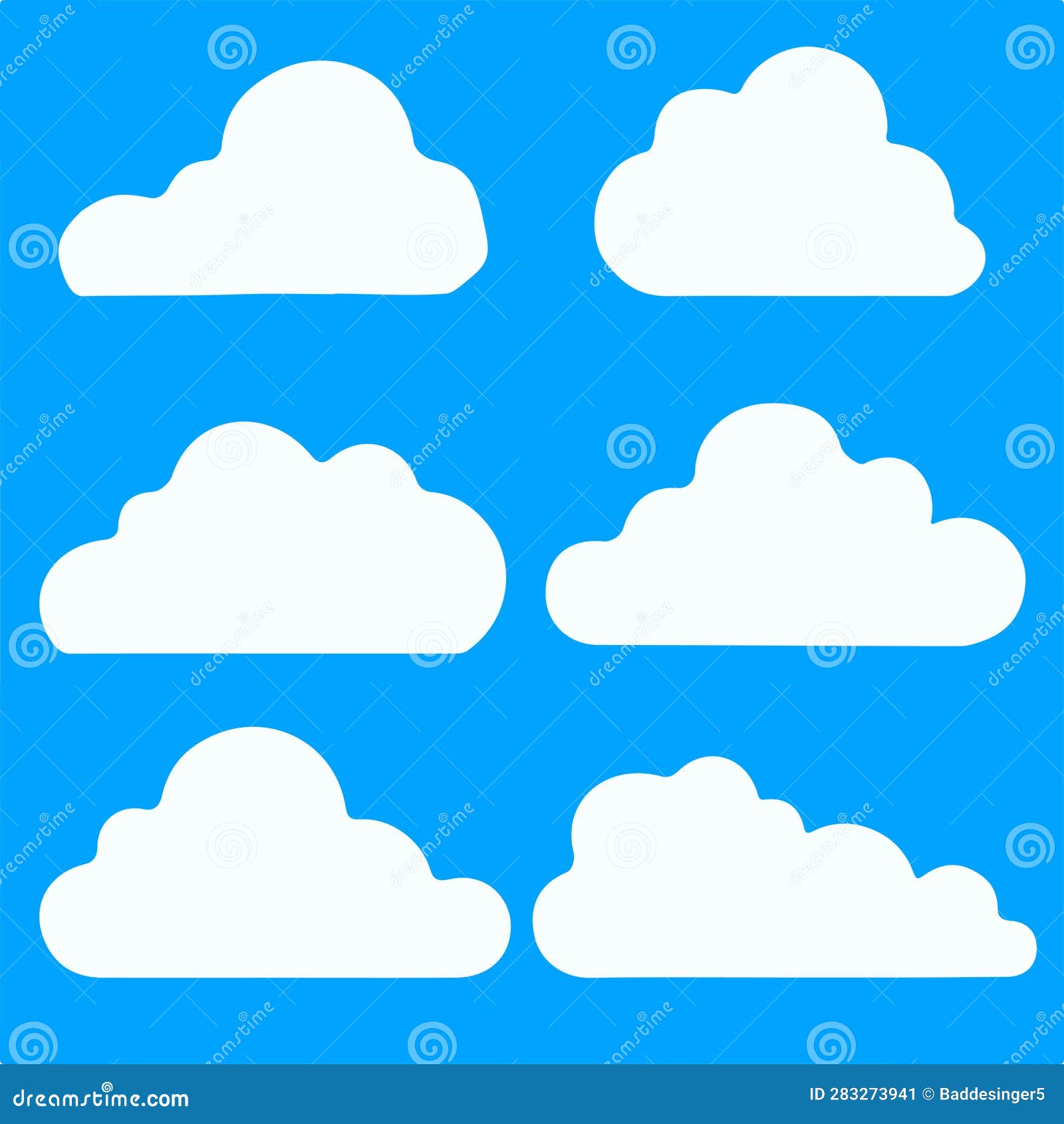 Clouds Icon. Flat Design Style Vector Illustration. Stock Vector ...