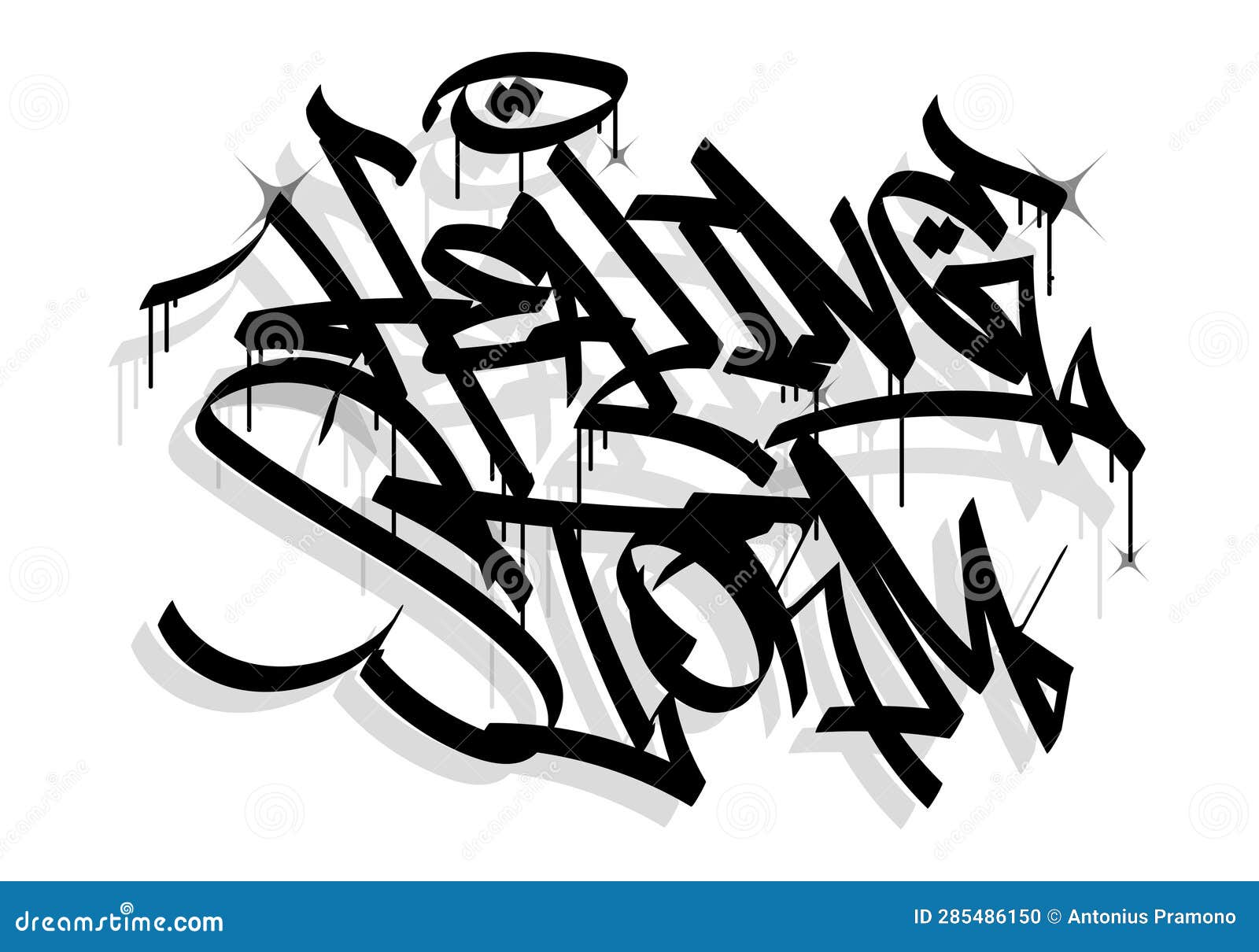 HEALING STORM Word Graffiti Tag Style Stock Vector - Illustration of ...