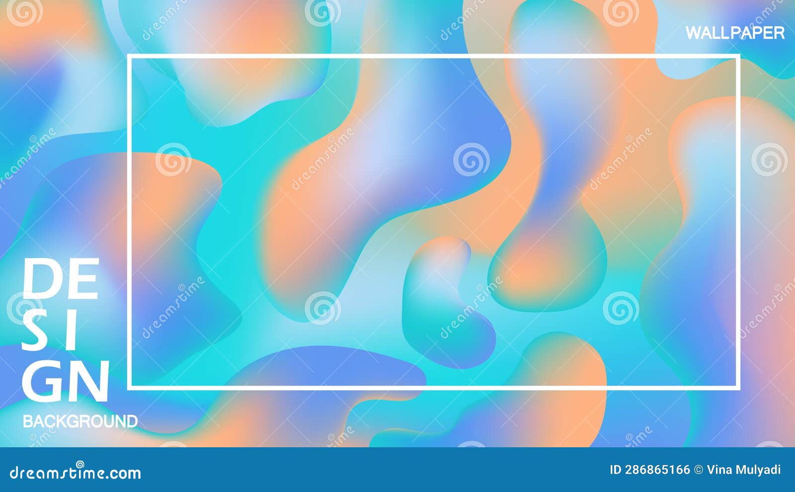 Abstract Wallpaper Design Featuring Colorful Liquid Gradients. Stock ...