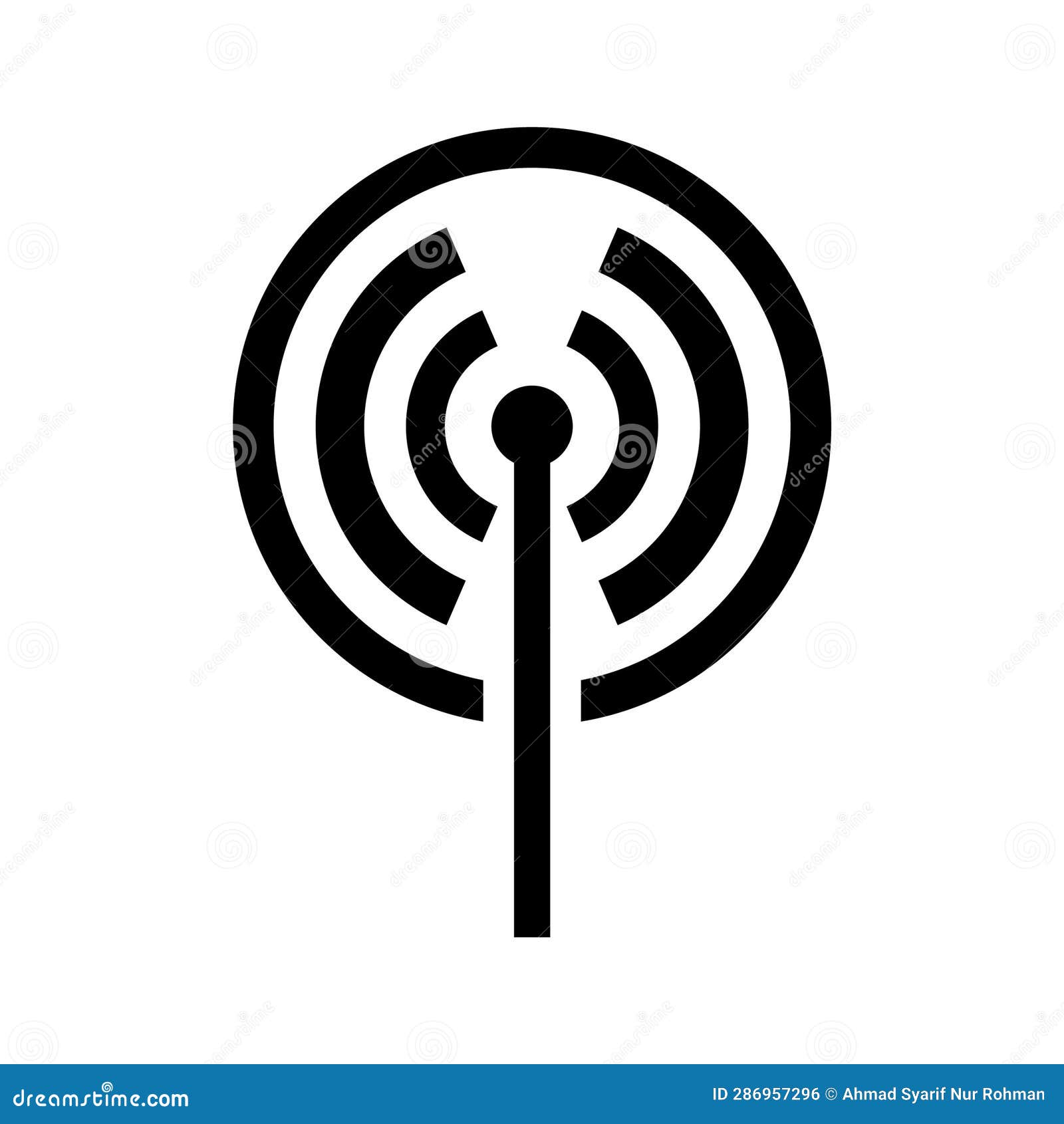 Simple Signal Arrow Up Logo. Parabolic Logo Cartoon Vector ...