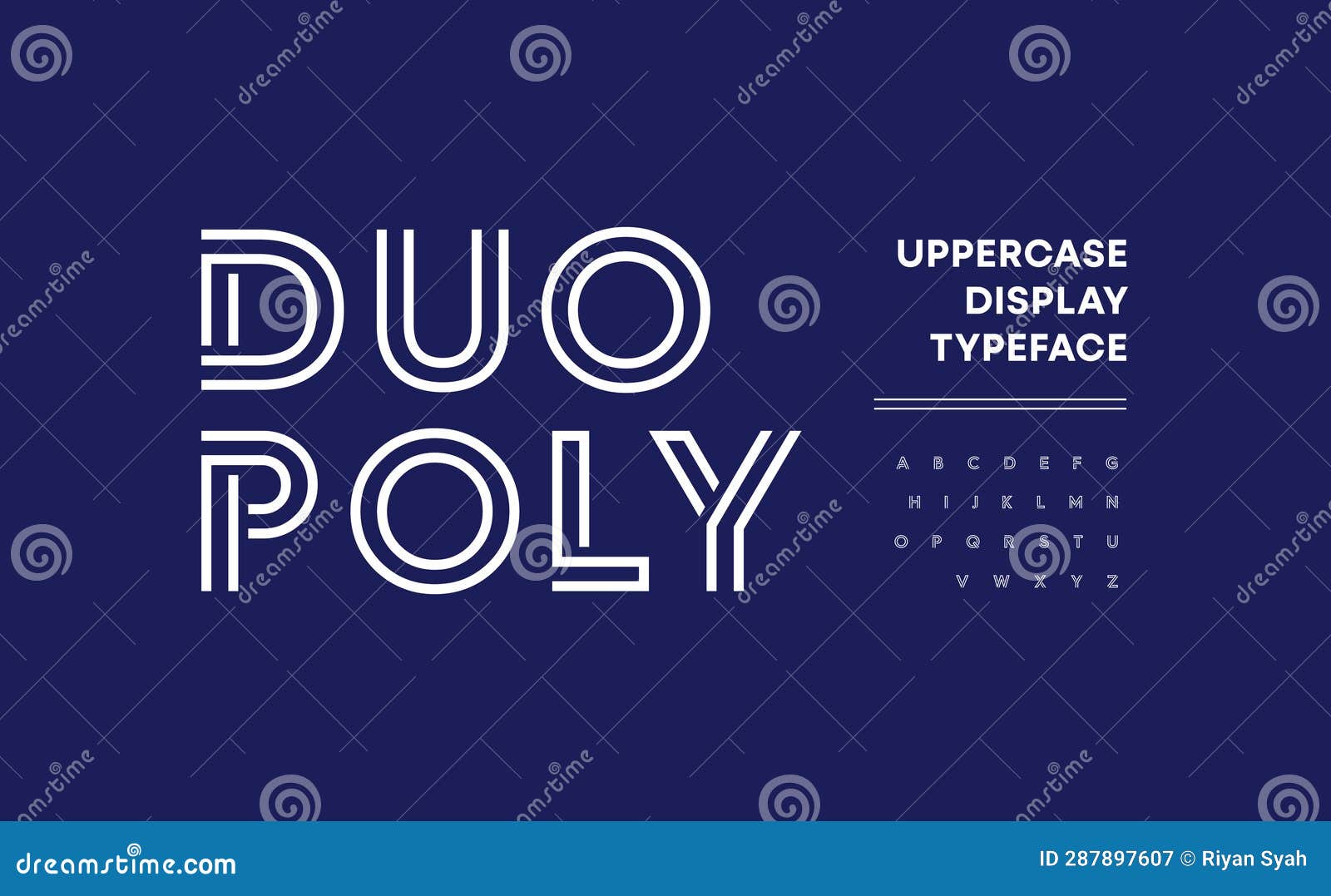 Stylish Line Alphabet. Display Typeface Collection. Modern Abstract ...