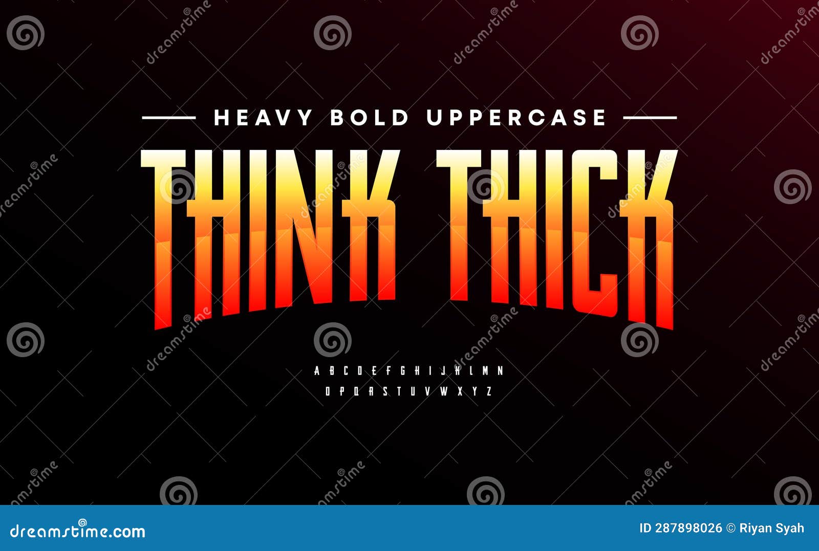 Heavy Bold Alphabet, Thick Wide Letter, Impact Heavyweight Font For ...