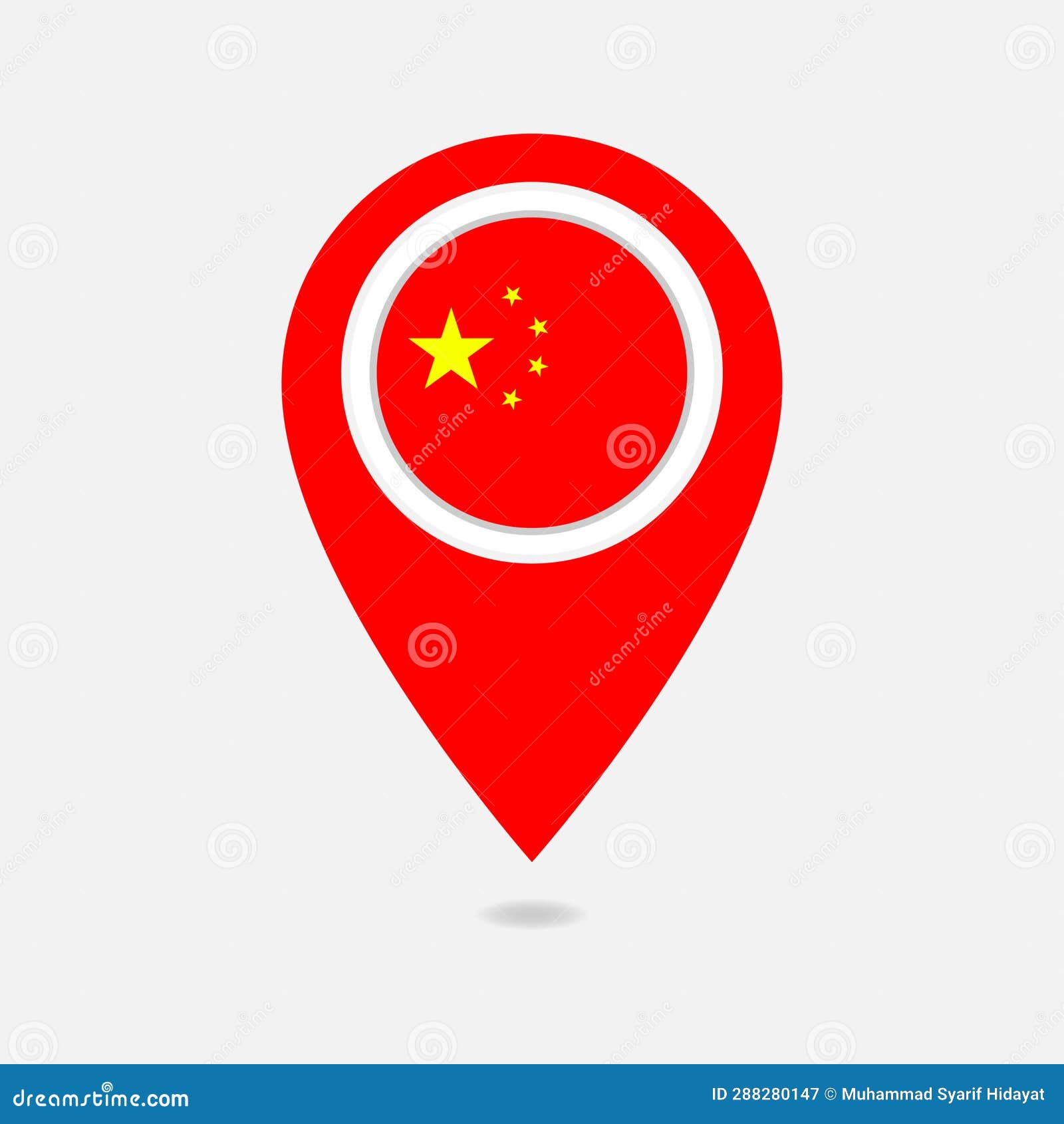 China pin location stock vector. Illustration of internet - 288280147