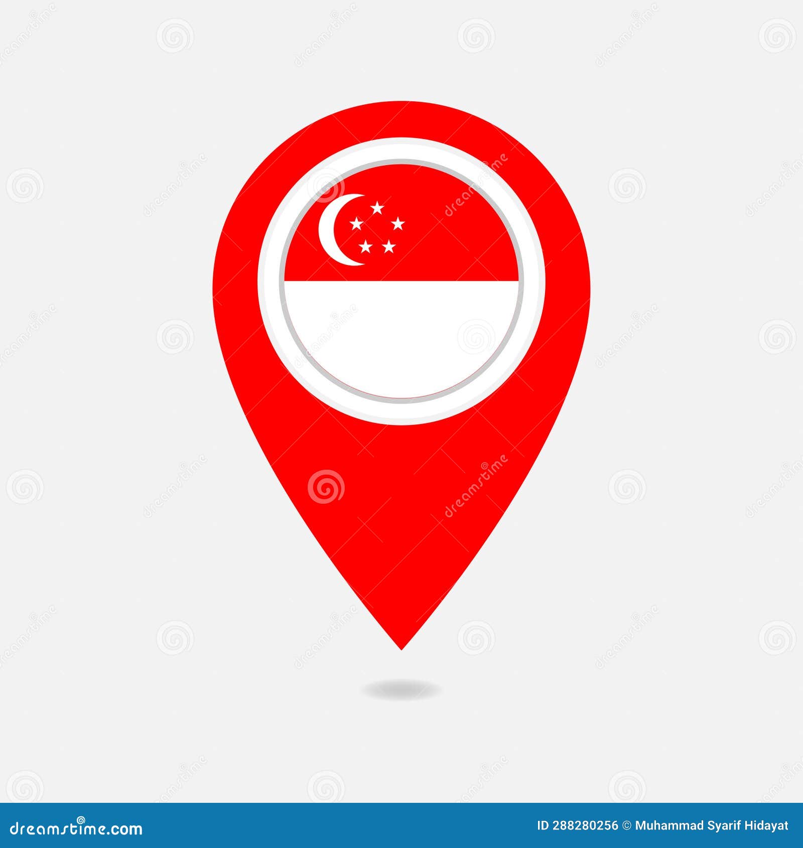 Singapore pin location stock vector. Illustration of point - 288280256