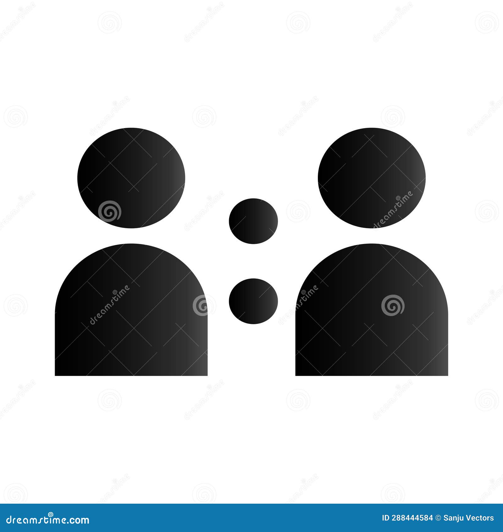 Communication between People Web Icon Logo Stock Vector - Illustration ...
