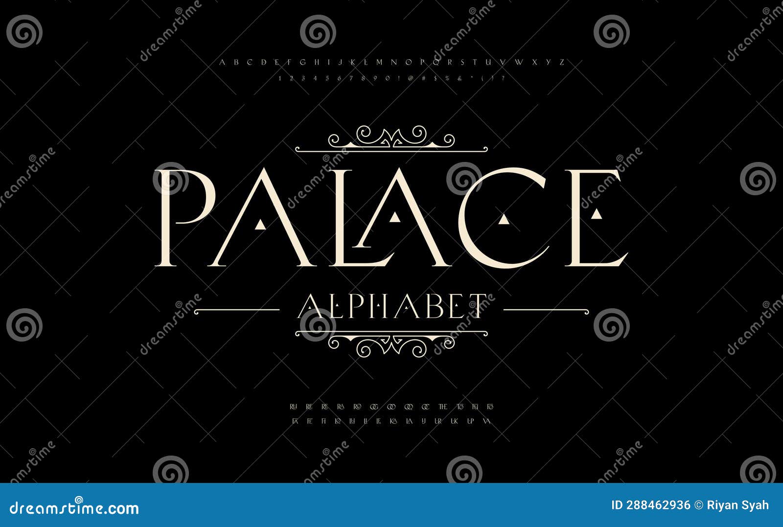 Vintage Alphabet, Character Font a To Z. Typography Classic Design ...