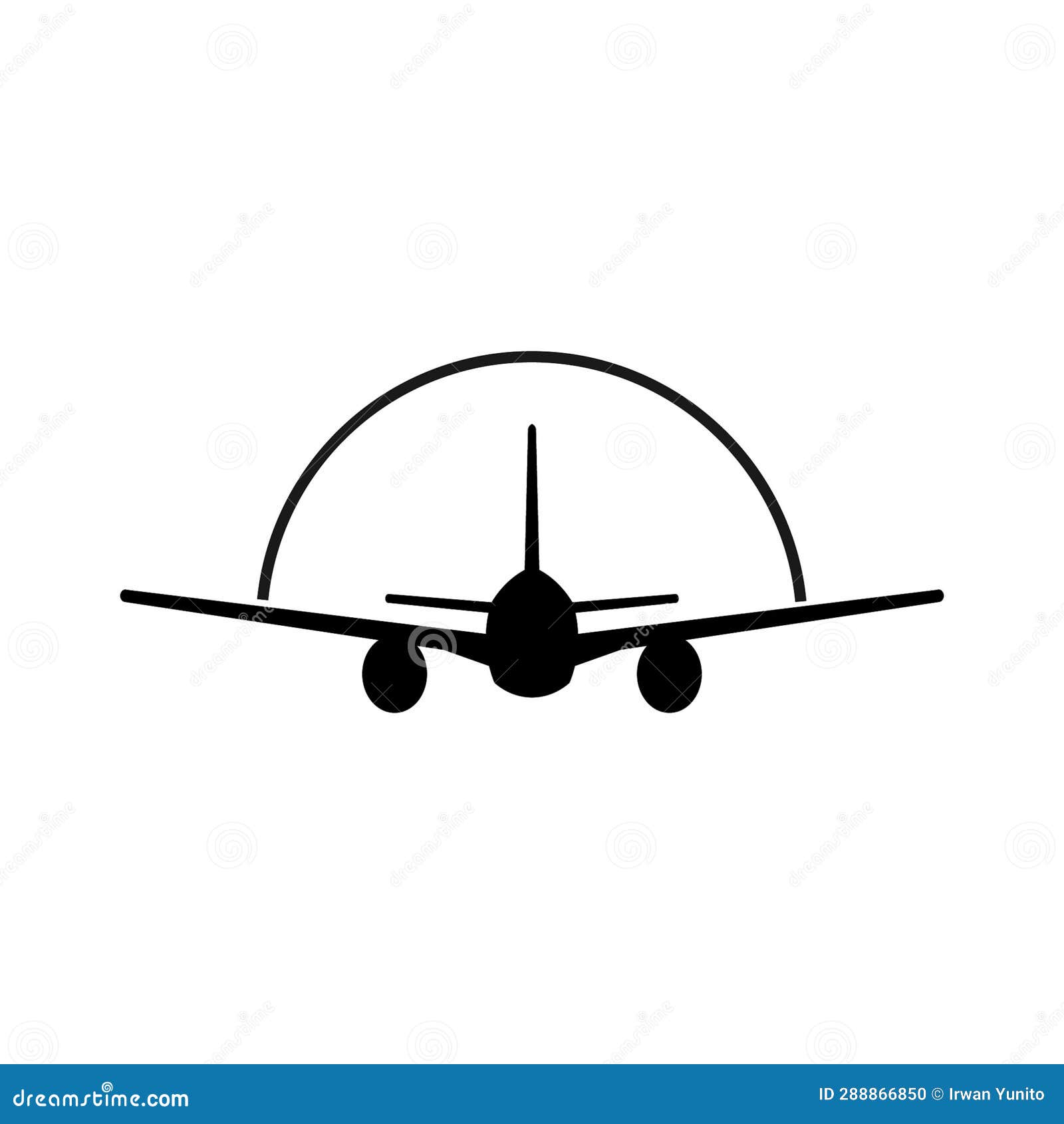 Icon Airplane Cargo Illustration Design Trendy Stock Illustration ...
