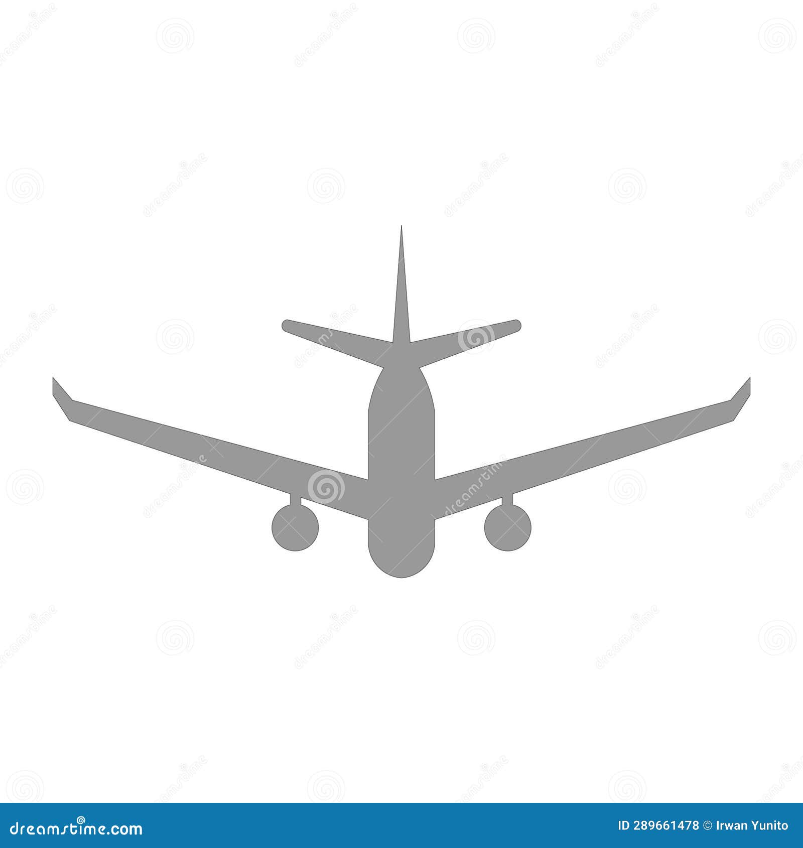 Icon Airplane Landing Template Design Trendy Stock Illustration ...