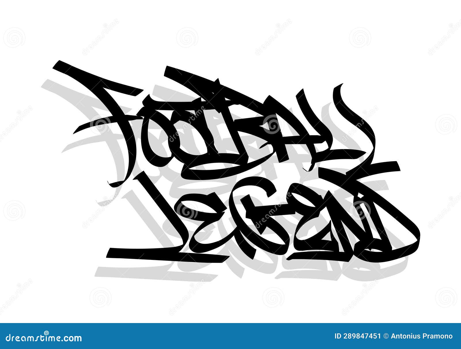 Basic RGB FOOTBALL LEGEND Word Graffiti Tag Style Stock Vector ...