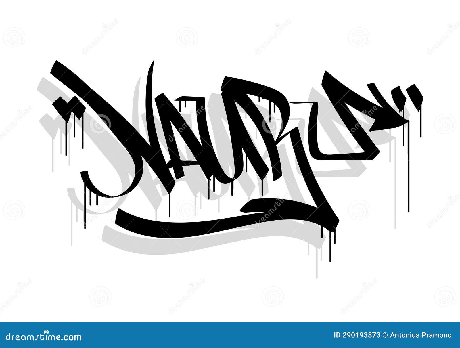 Basic RGB NAURU Country Graffiti Tag Style Stock Illustration ...
