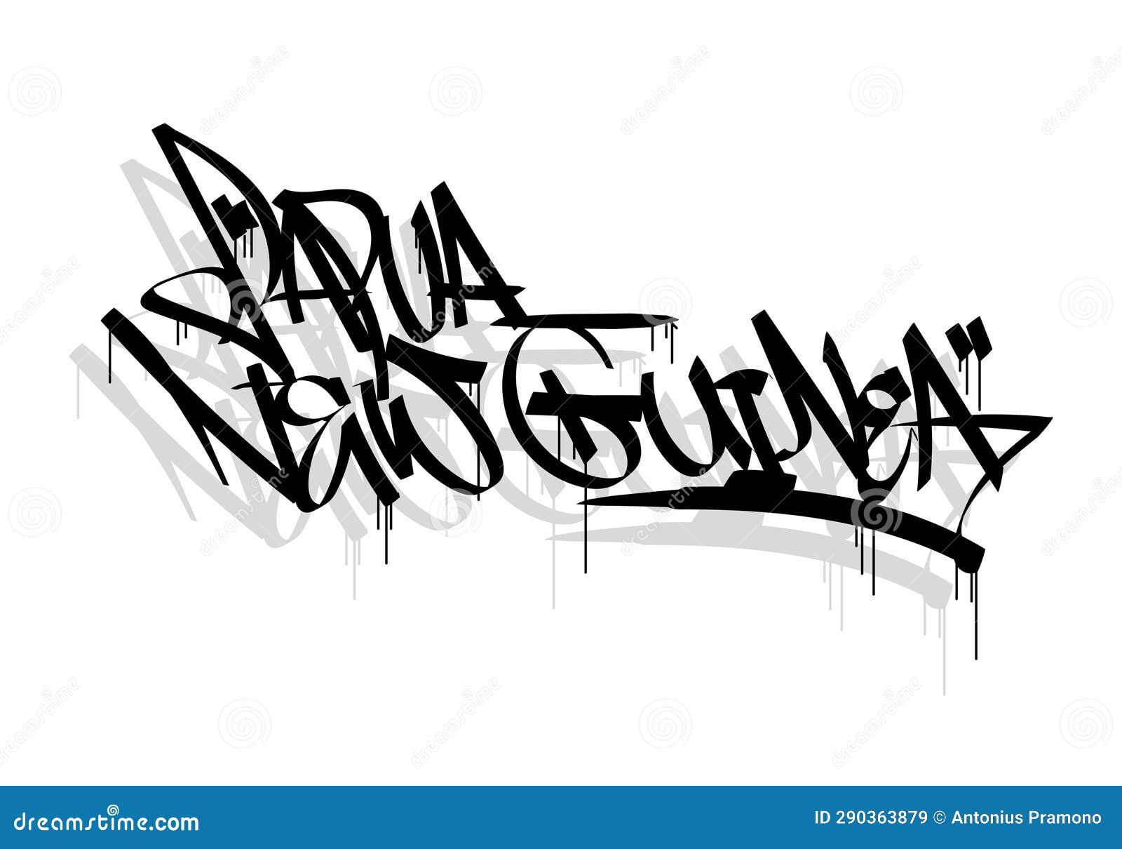 Basic RGB PAPUA NEW GUINEA Country Graffiti Tag Style Stock Vector ...