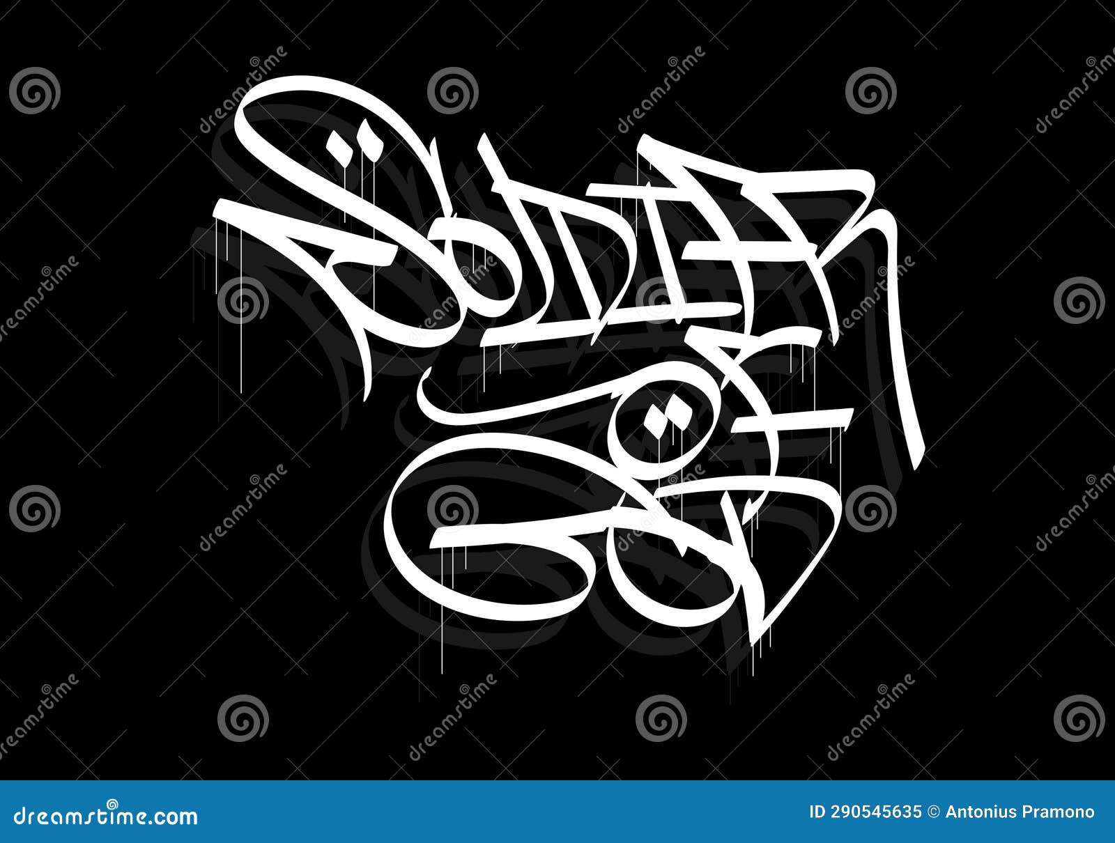 Soldier Typographic Header. Millitary Force Employee In Camouflage ...